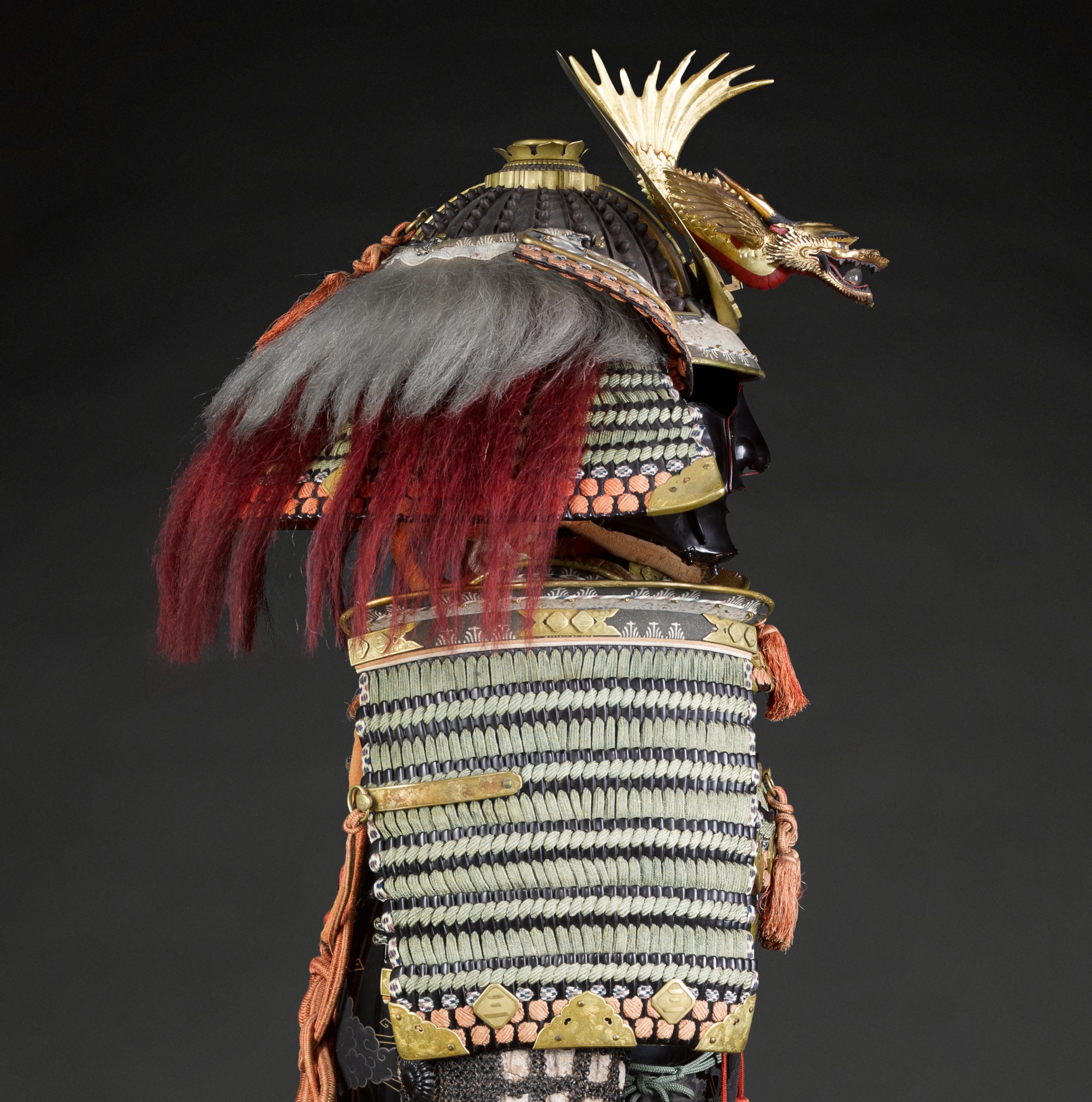 A fine hotoke-do gusoku [armour] | The helmet signed Masuda Myochin ...