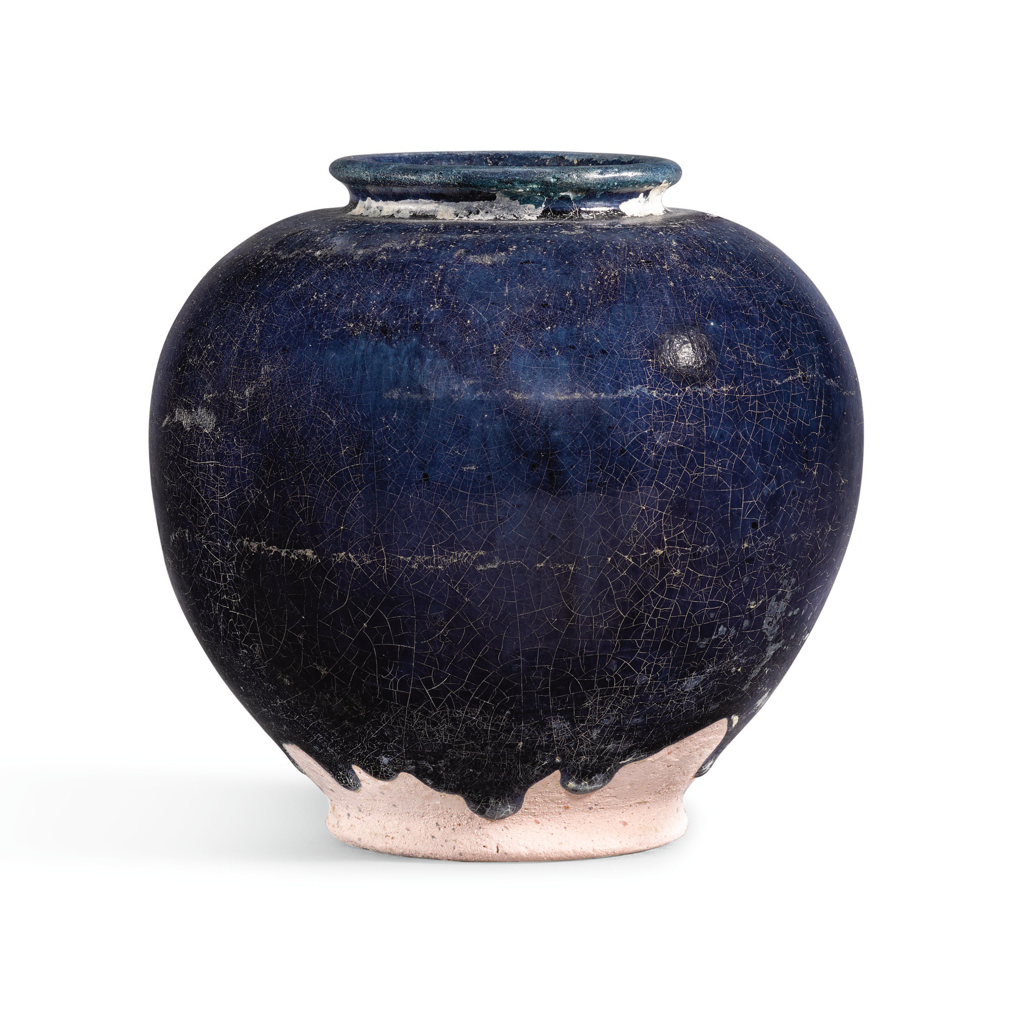 A RARE BLUE-GLAZED JAR, TANG DYNASTY | 唐 藍釉罐 | Important Chinese Art ...