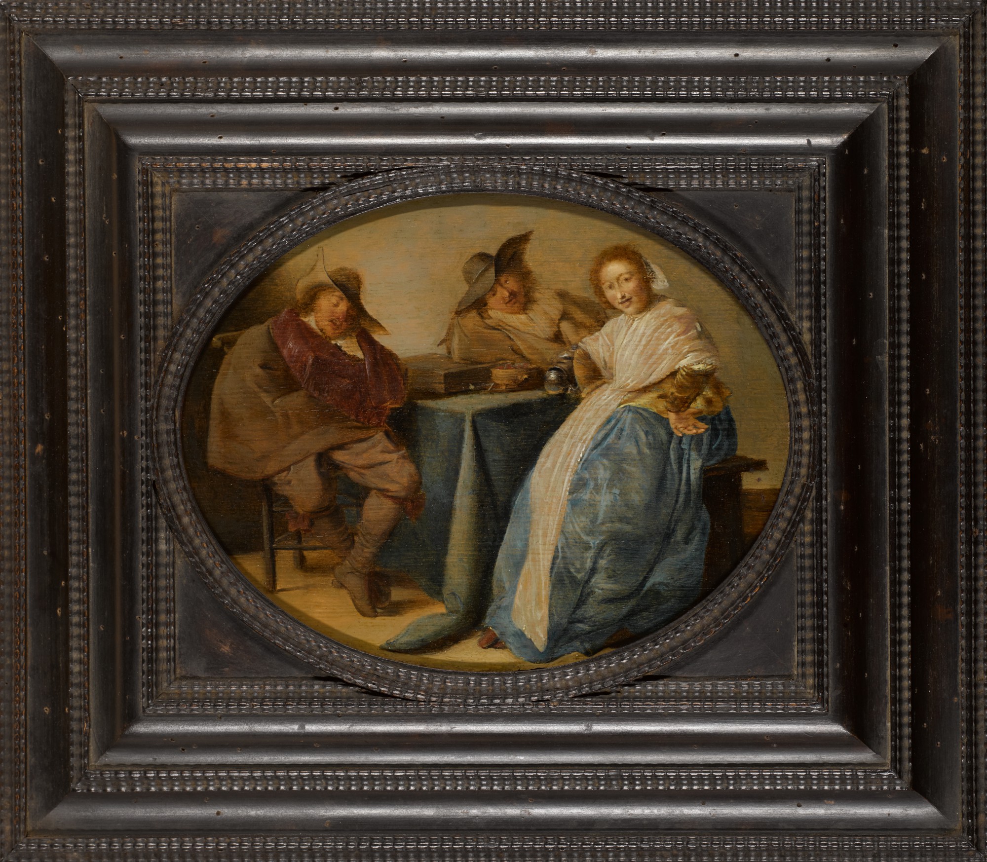 STUDIO OF PIETER CODDE | An interior with two cavalryman and a lady ...