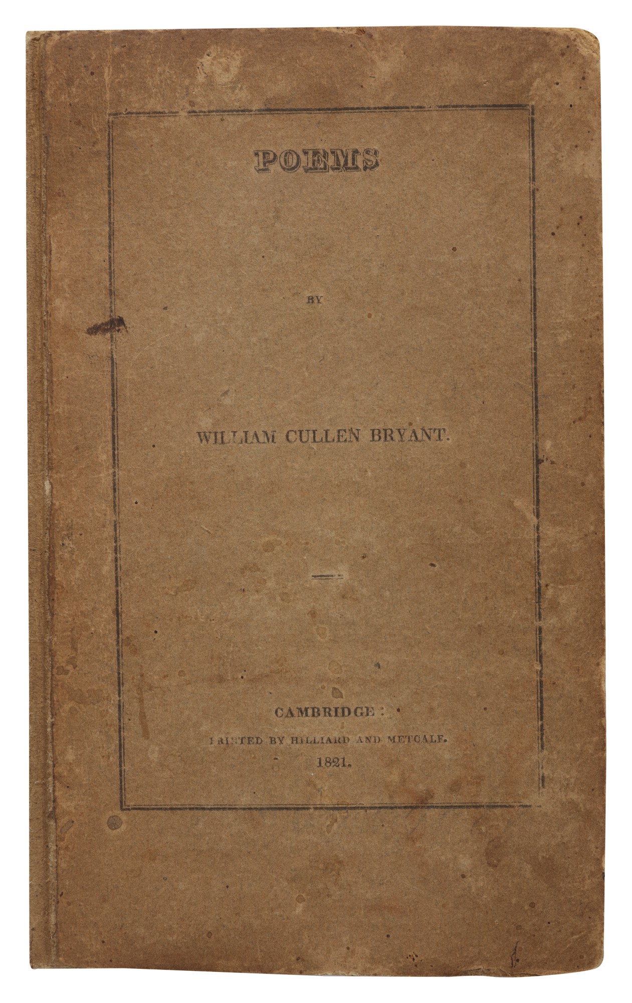 Bryant, William Cullen | William Cullen Bryant's first major book | The ...