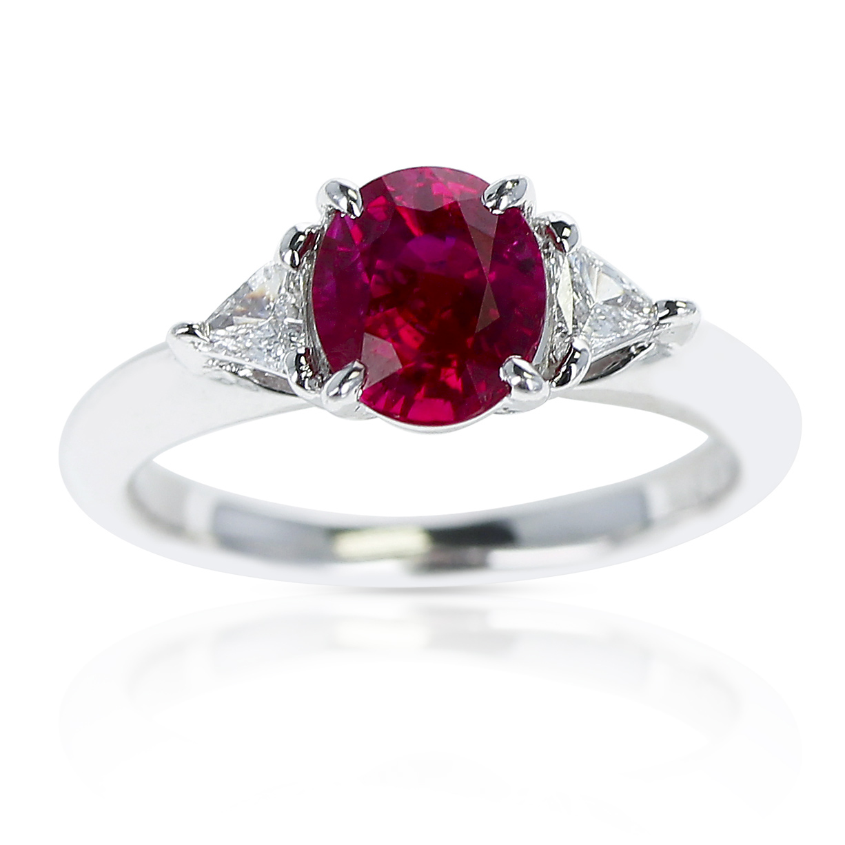 Platinum, 1.19ct Ruby And Diamond Ring Available For Immediate Sale At ...