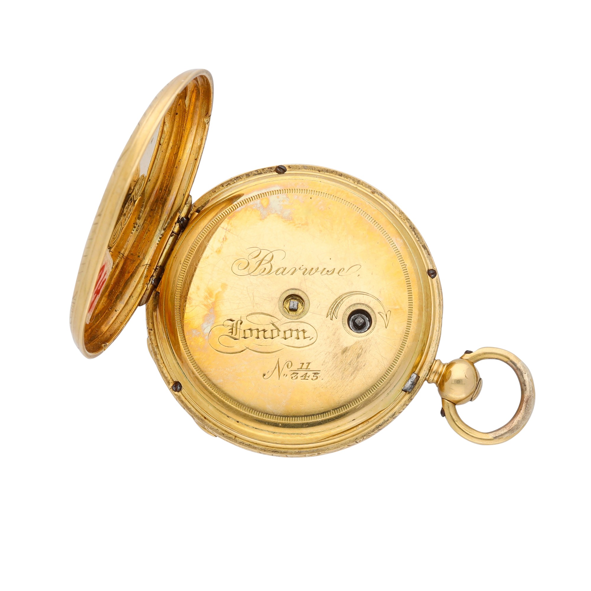 Barwise No. 11/345 A small gold open-faced duplex watch 1840 | Fine ...