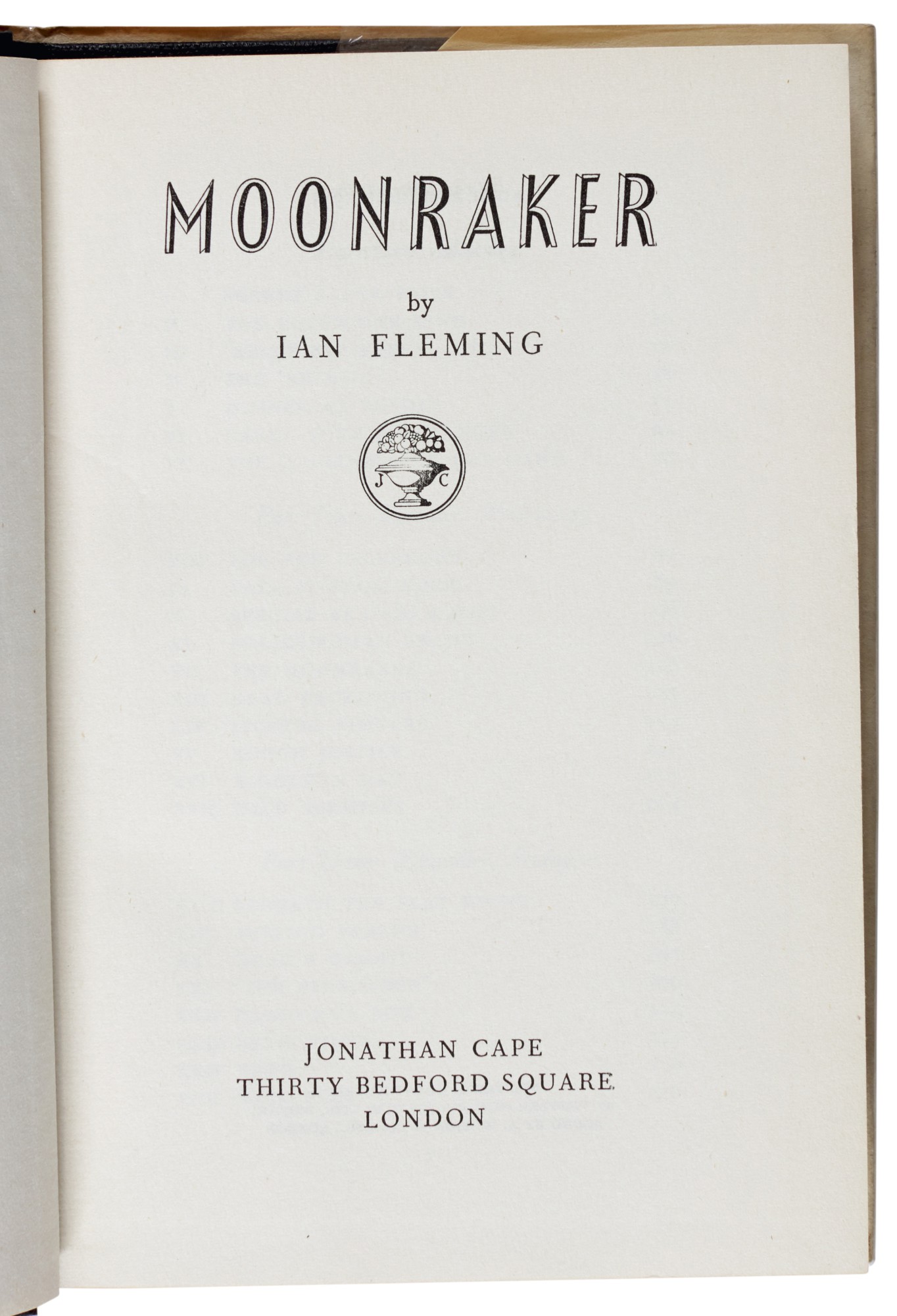 Ian Fleming | Moonraker, 1955, first edition, signed by Kenneth Lewis | James Bond on Bond ...