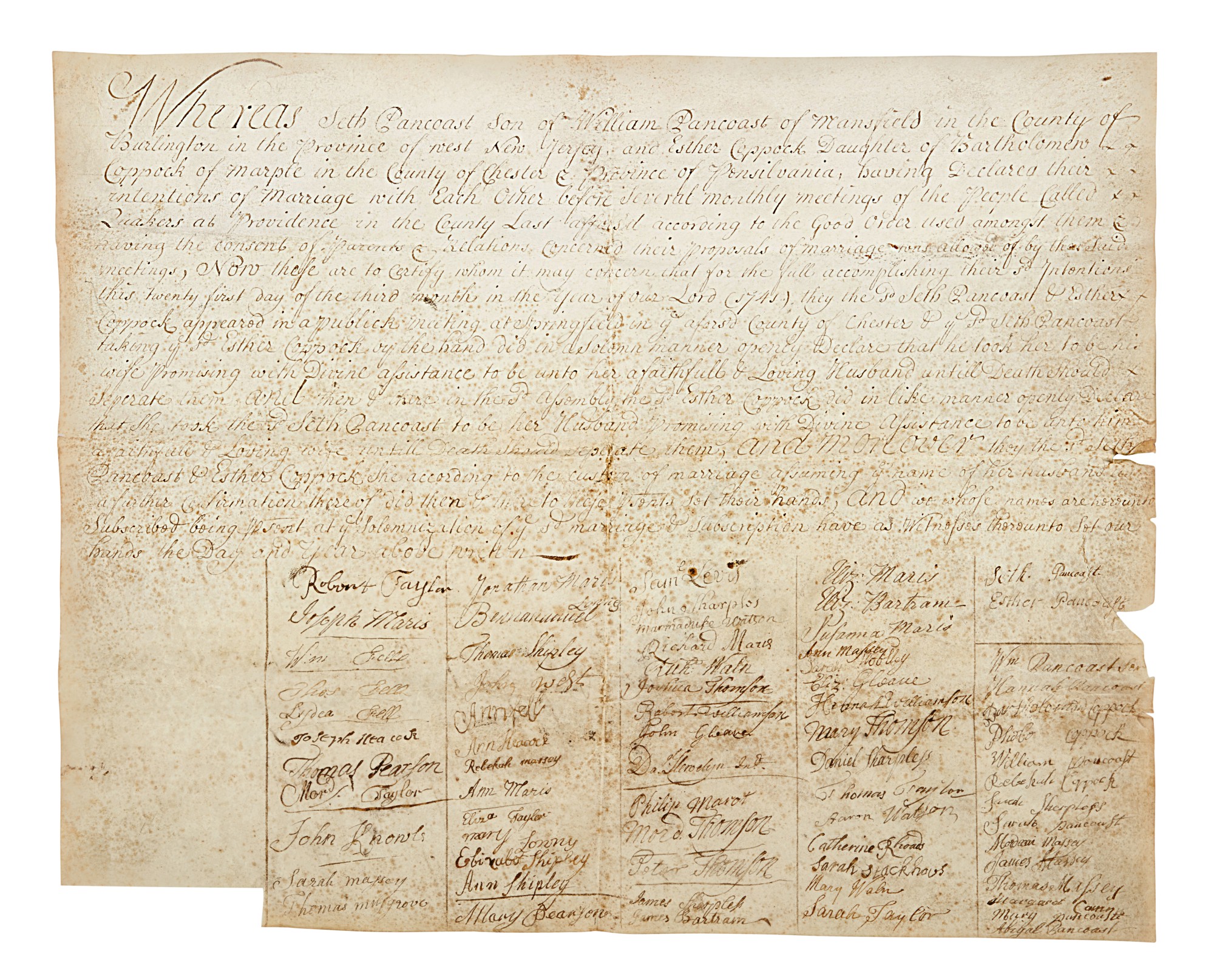 Seth Pancoast and Esther Coppock | The William K. du Pont Collection ...
