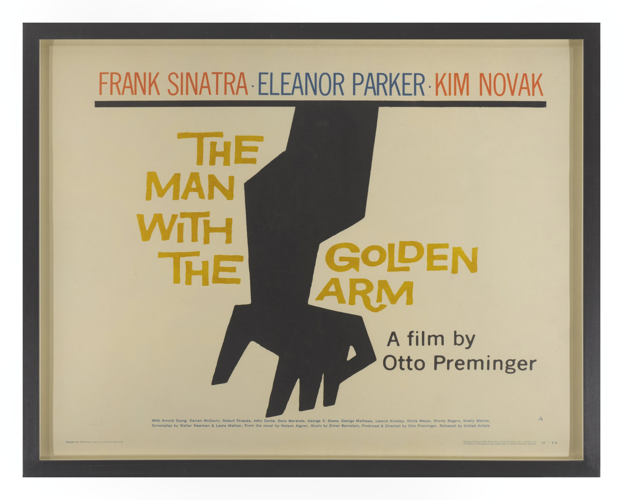 THE MAN WITH THE GOLDEN ARM (1955) STYLE A POSTER, US | Original Film ...