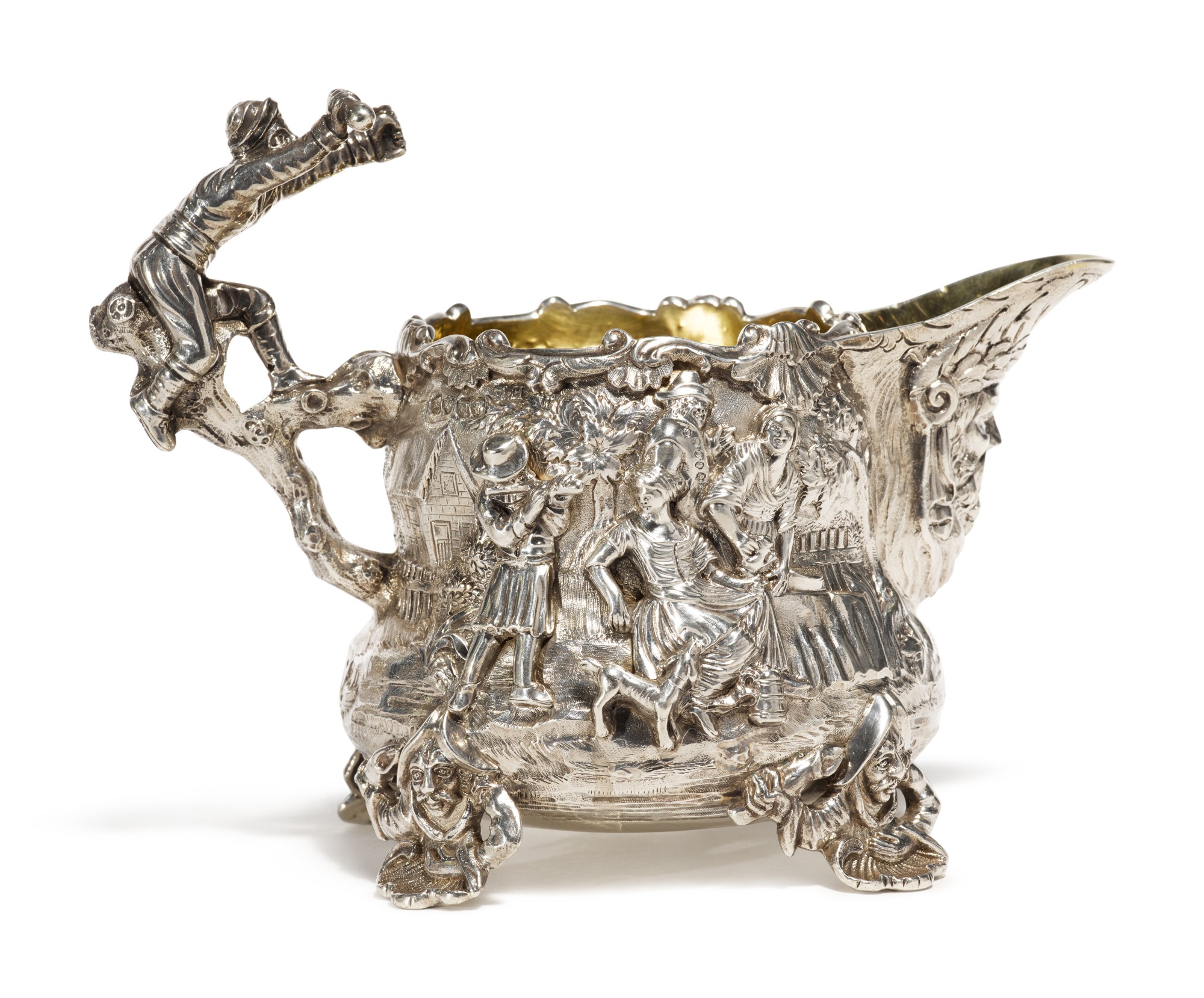 An Assembled Victorian Silver Teniers Pattern Four-Piece Tea and Coffee ...