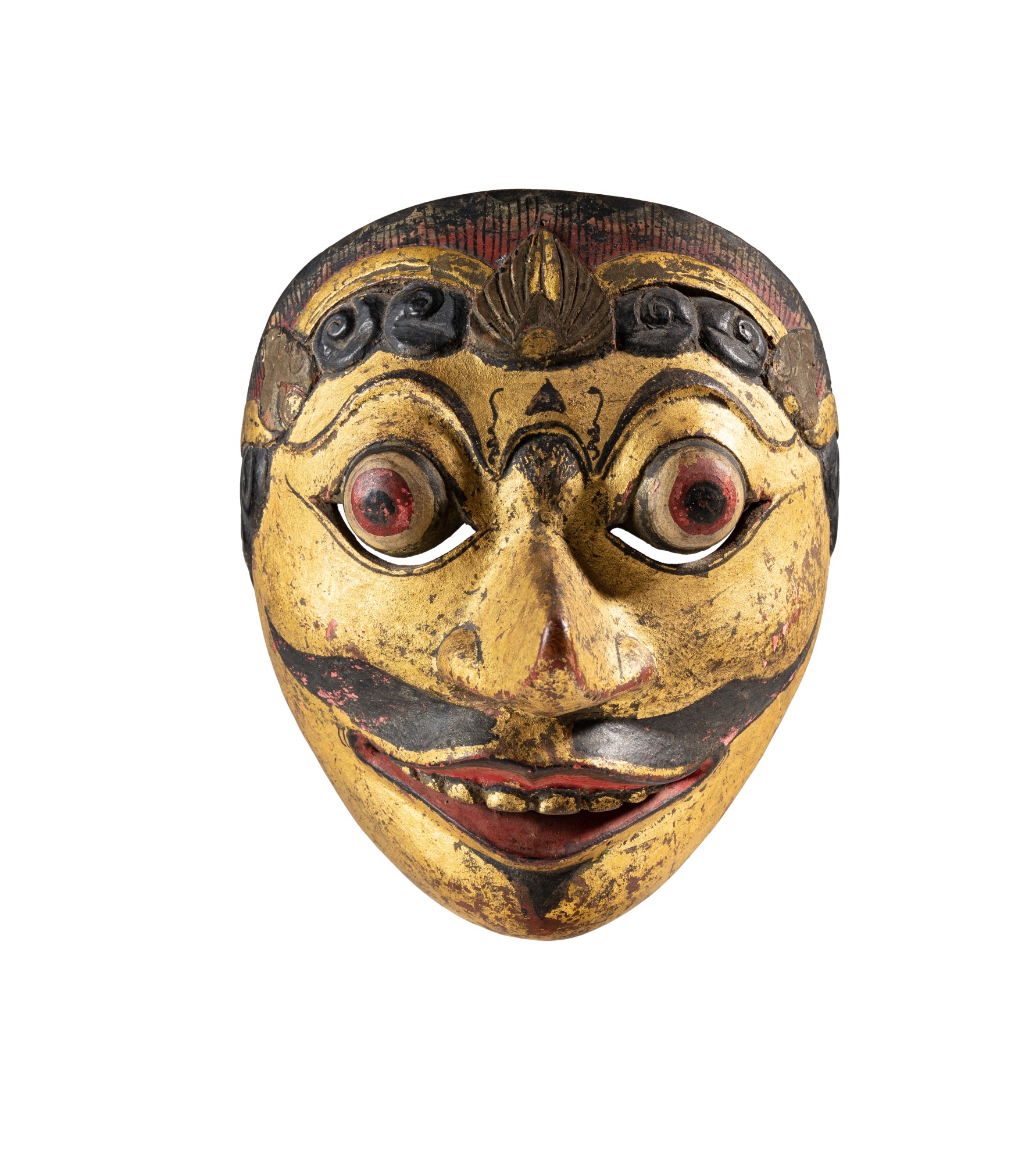 Masque de cour topeng, Java, Indonésie | Topeng court mask, Java ...