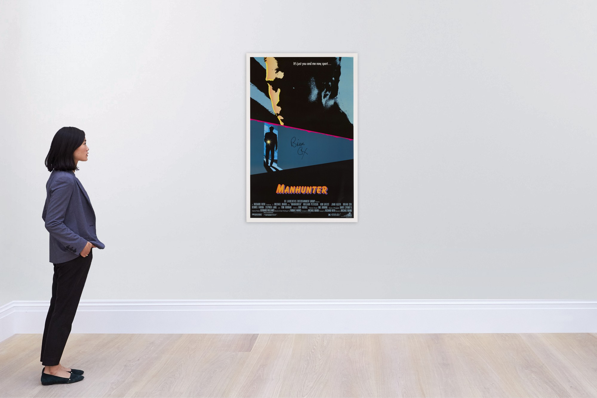 MANHUNTER (1986) SPORT STYLE POSTER, US, SIGNED BY BRIAN COX | Original ...