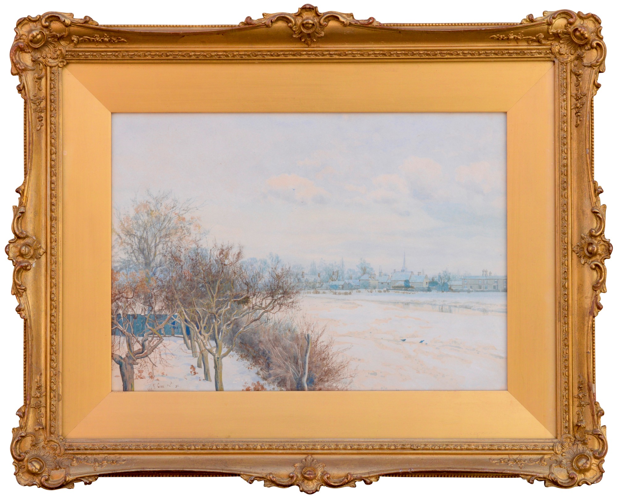 WILLIAM FRASER GARDEN | WINTER IN THE OUSE VALLEY | European Art ...