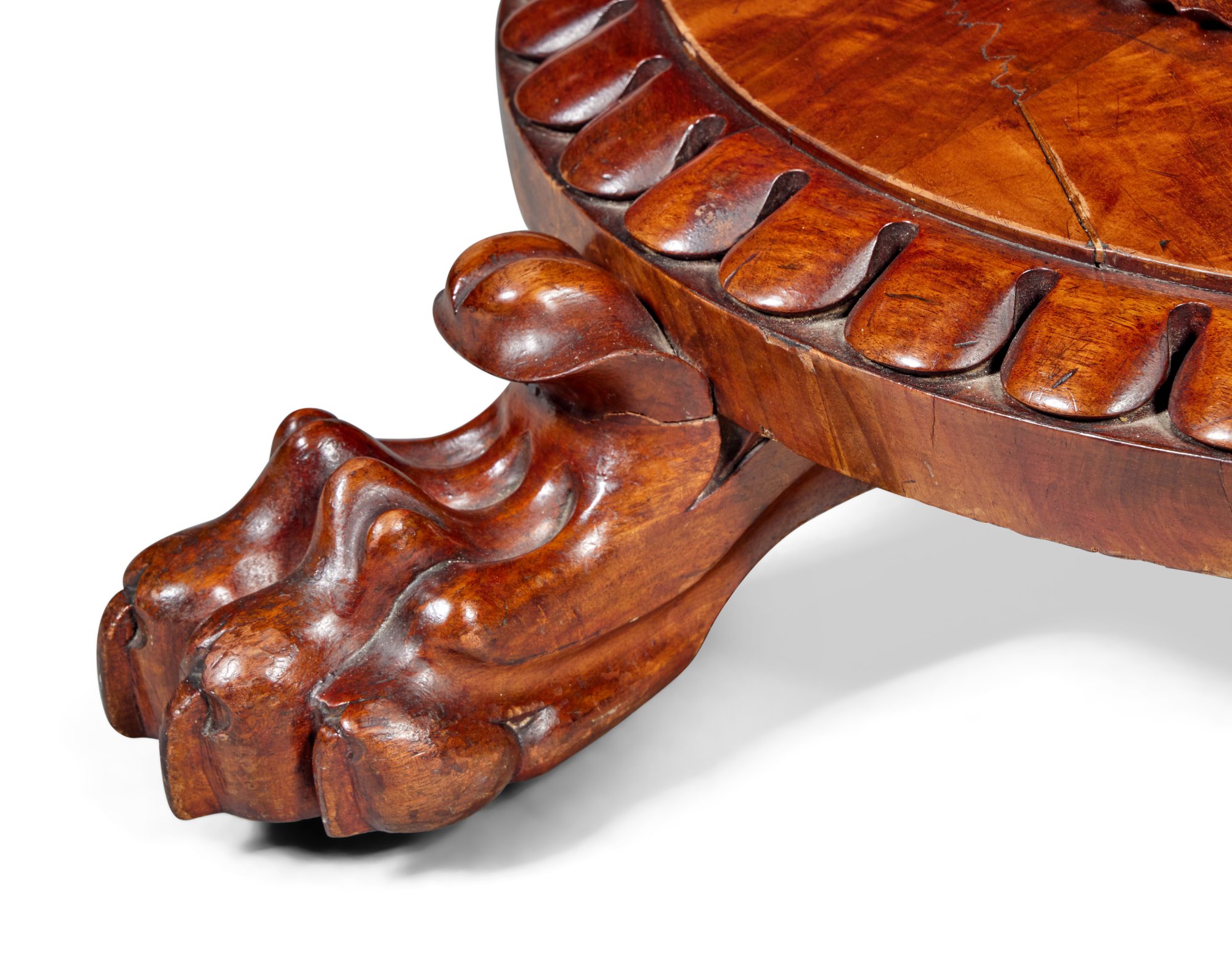 A Victorian Mahogany and Maple Circular Tilt-Top Table, Third Quarter ...