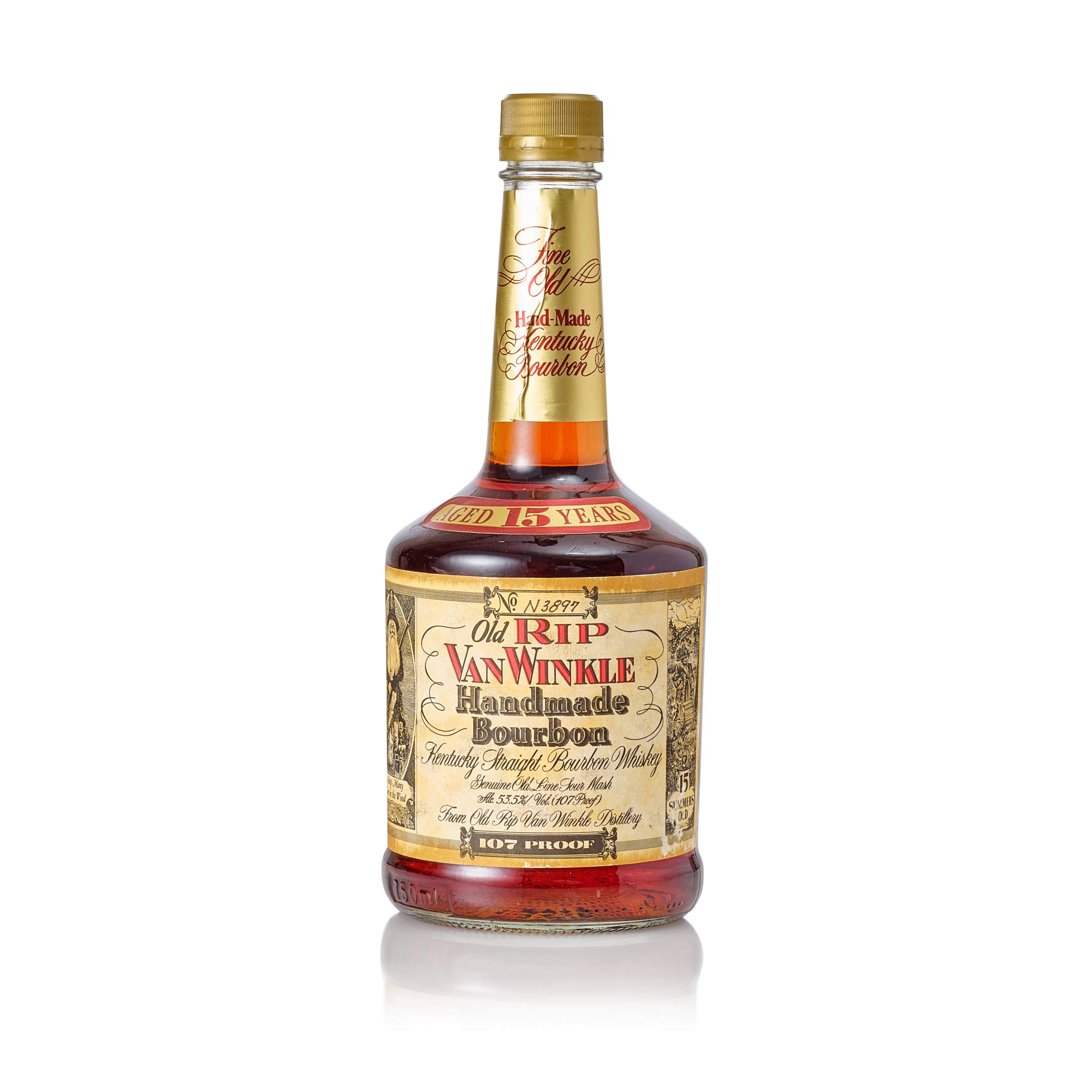 Old Rip Van Winkle 15 Year Old 107 proof NV (1 BT75) | Distilled ...