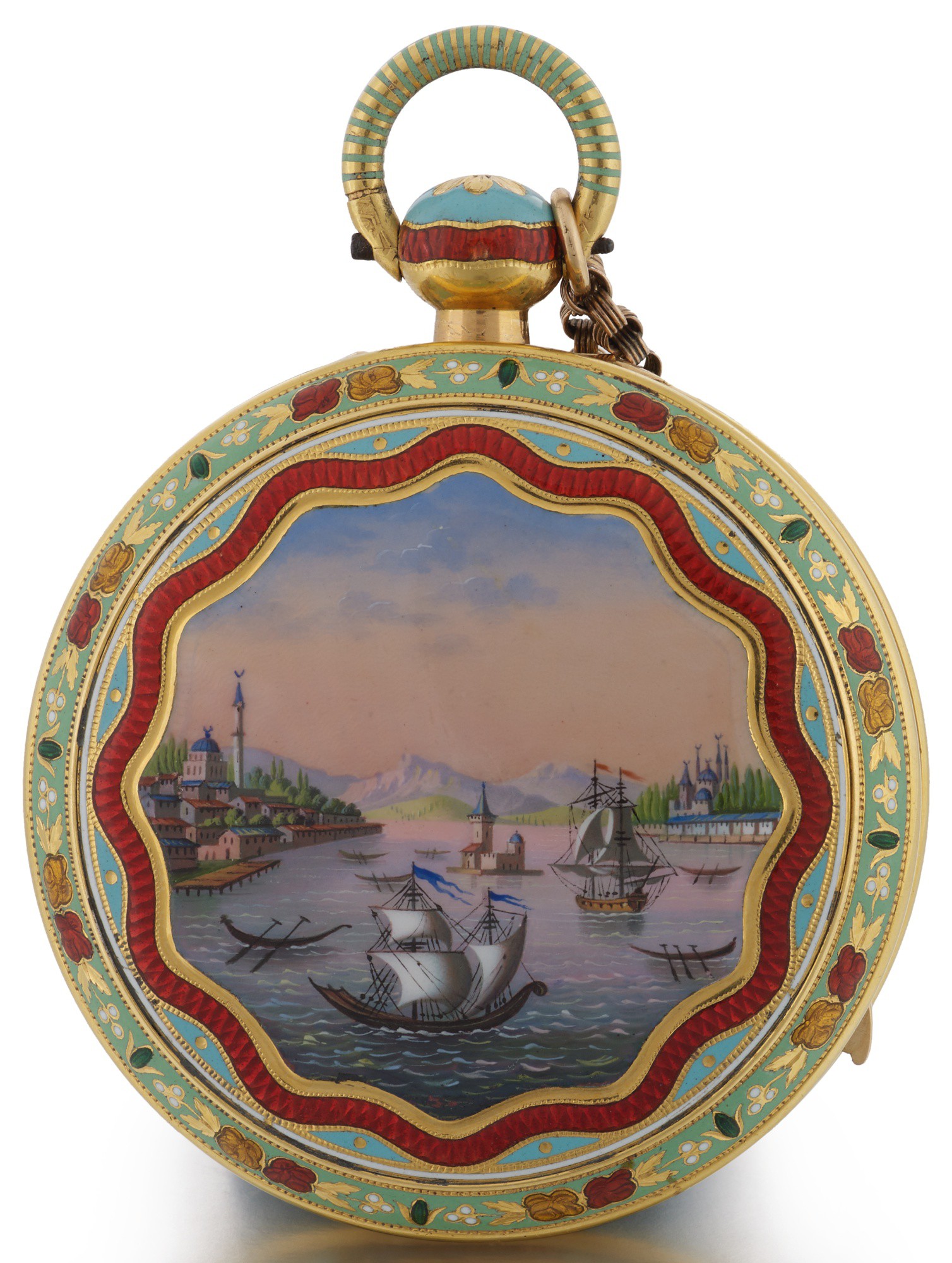 FRÈRES ROCHAT | A MAGNIFICENT AND EXCEPTIONALLY RARE GOLD AND ENAMEL ...