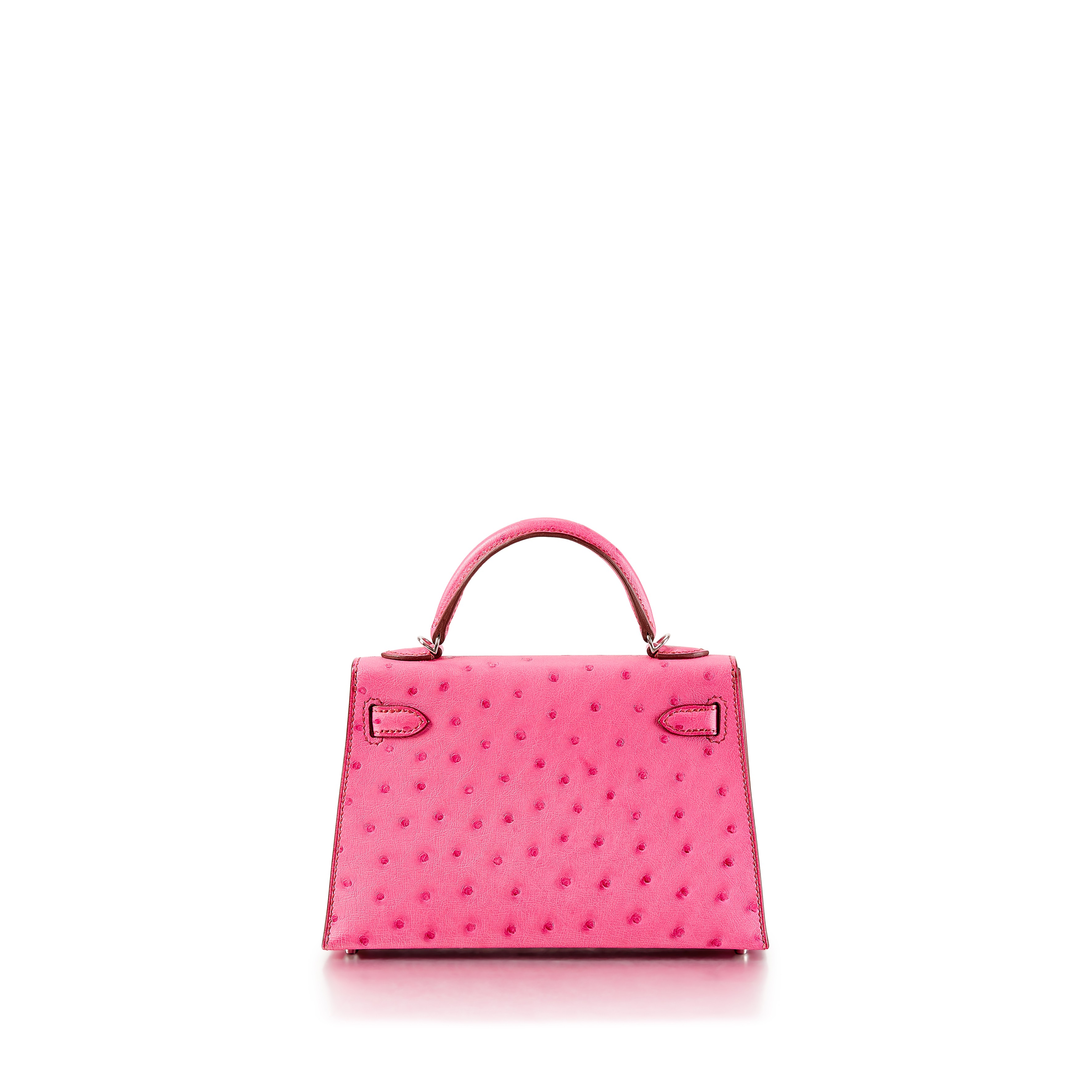 Fuschia Ostrich Mini Kelly II 20 Palladium Hardware, 2021 | Handbags ...