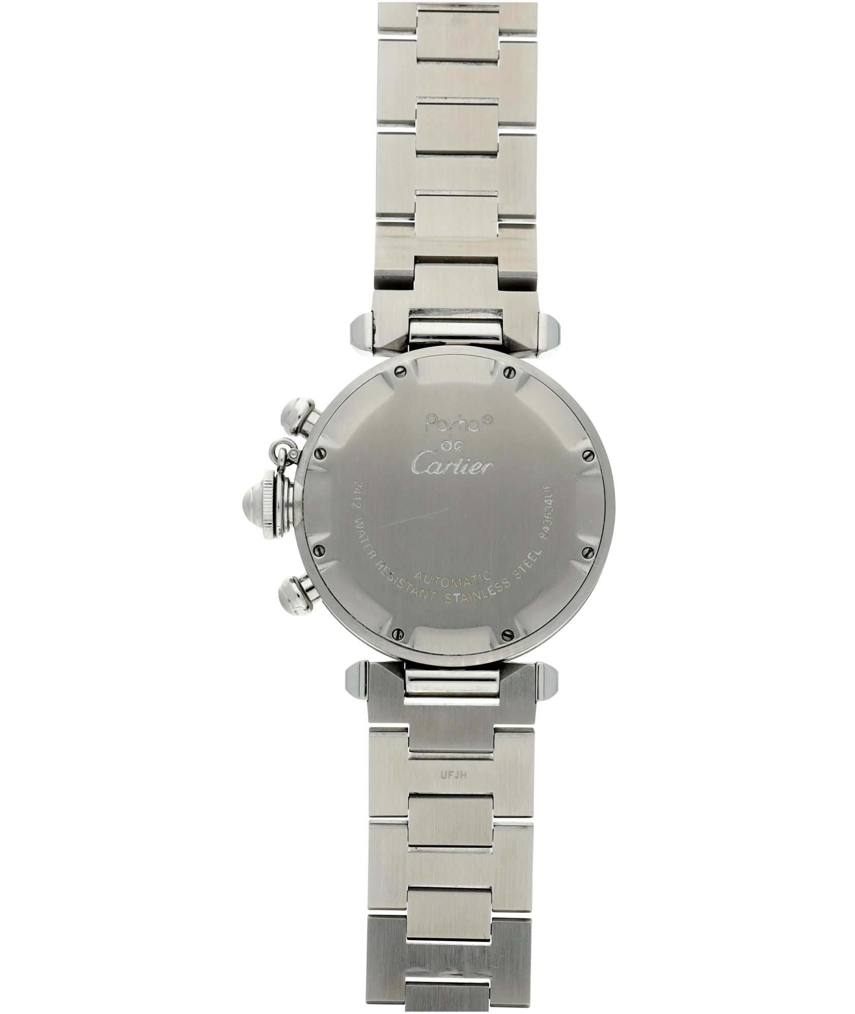 CARTIER | REFERENCE 2412 PASHA A STAINLESS STEEL AUTOMATIC CHRONOGRAPH ...