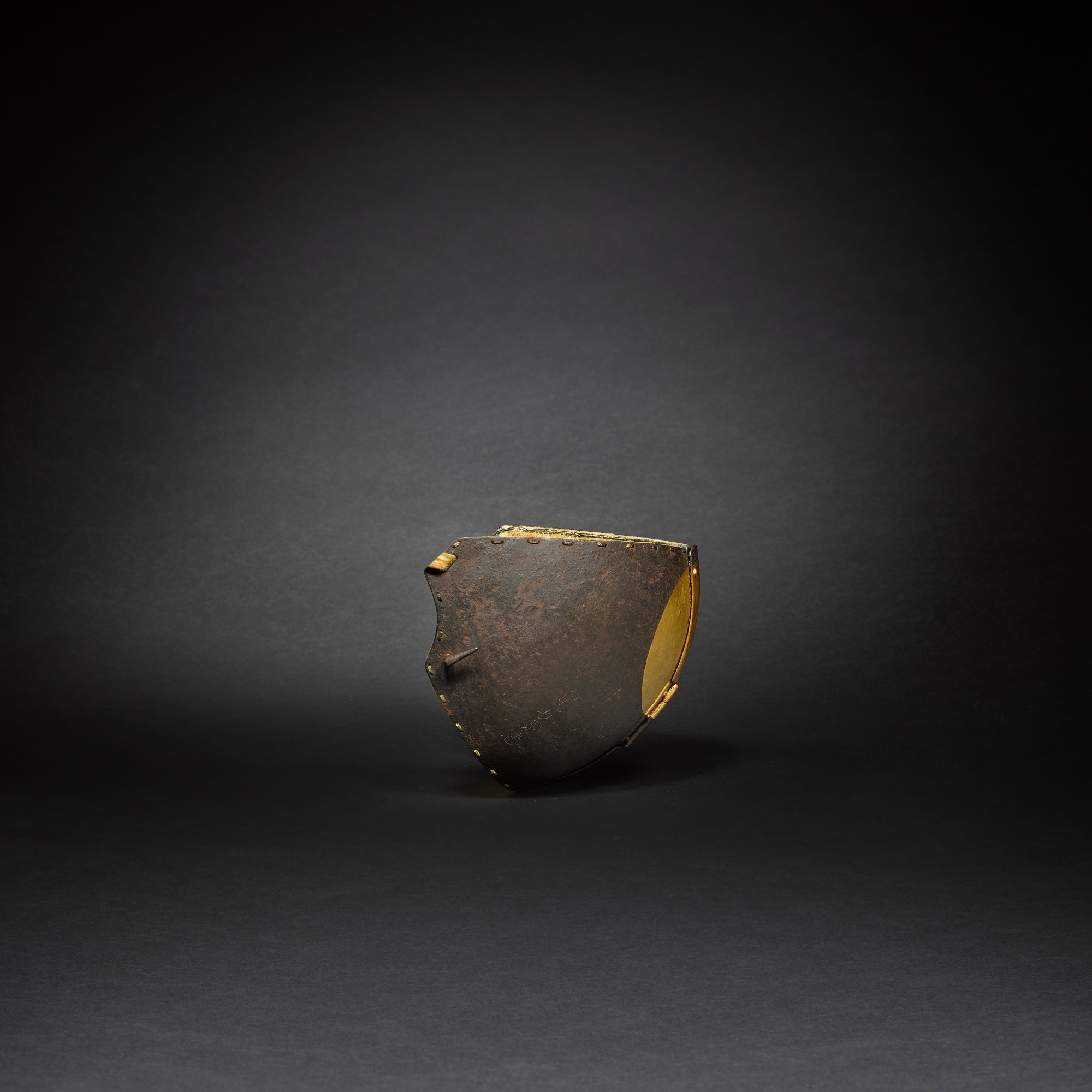 A rare hachi-gane [collapsible helmet] | Signed Saotome Ietada ...