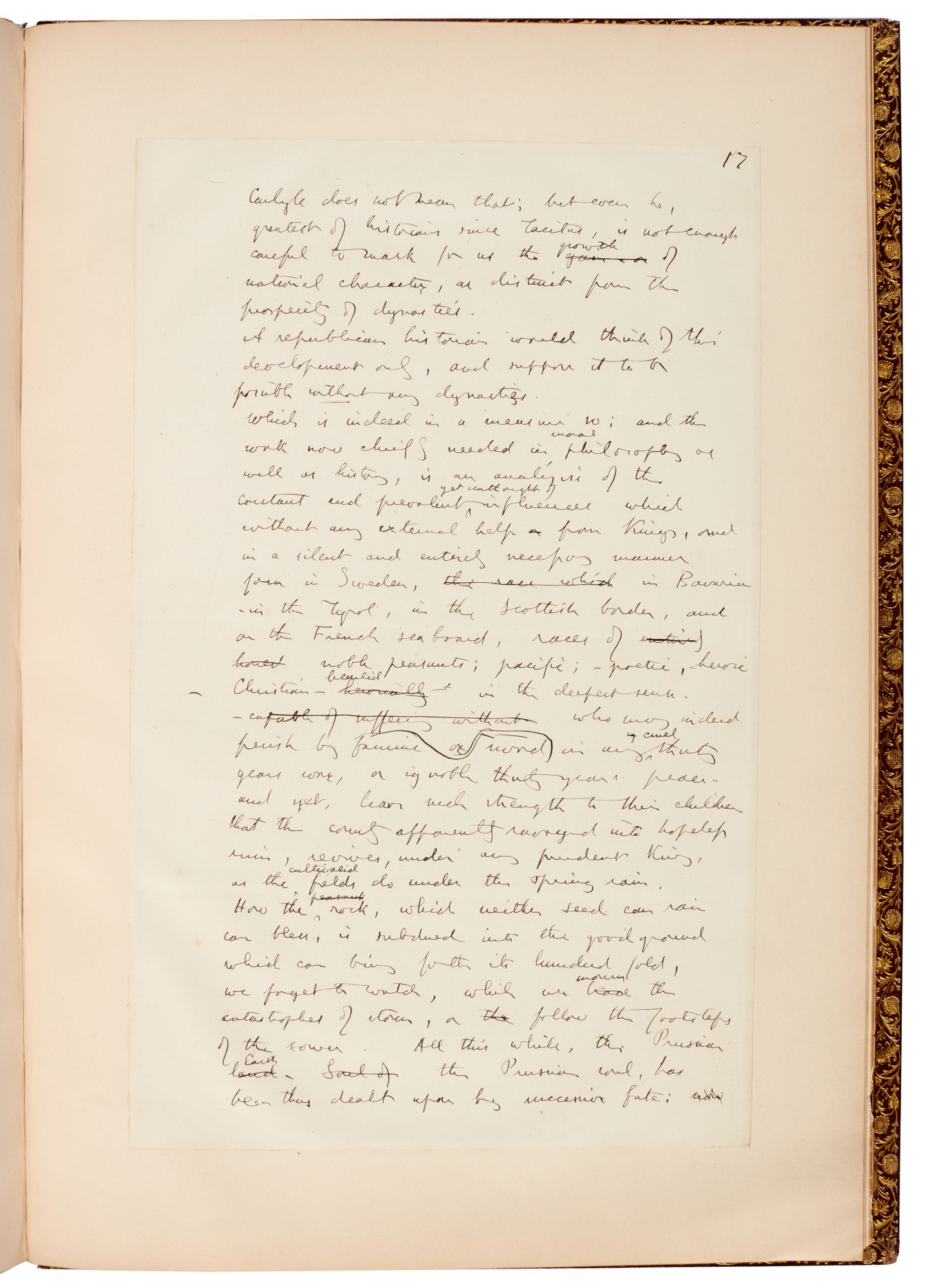John Ruskin | Autograph manuscript notes on Frederick the Great, c.1866 ...
