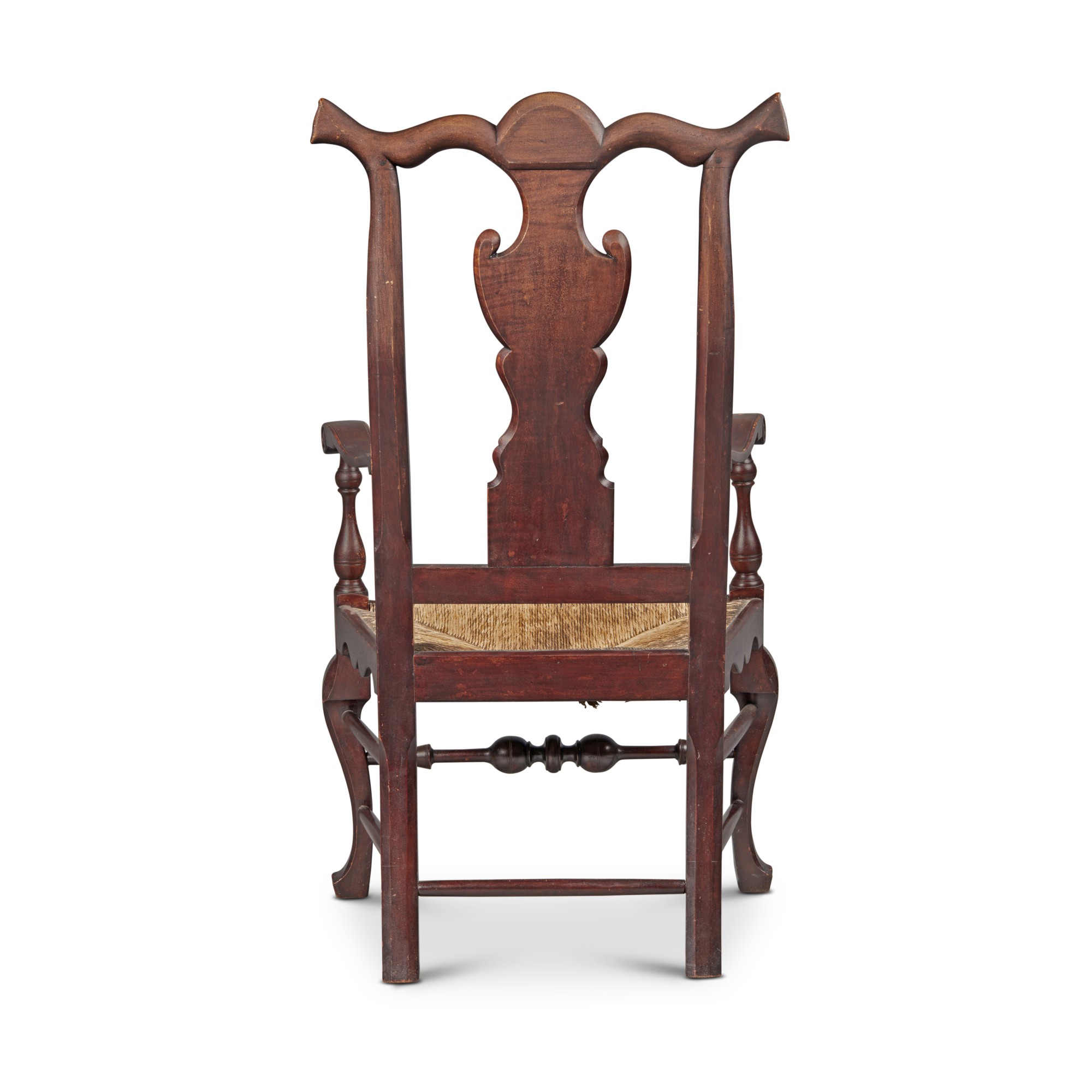 Very Fine and Rare Chippendale Figured Maple Armchair, attributed to ...