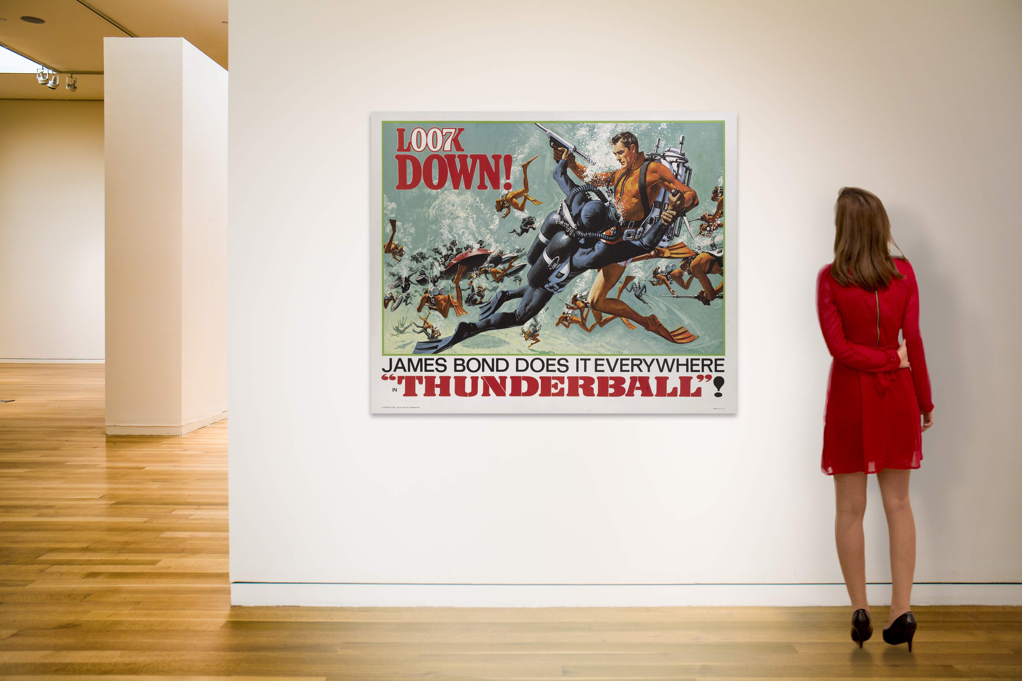 THUNDERBALL (1965) POSTER, US, SUBWAY - 'LOOK DOWN' | James Bond Film Posters | 2020 | Sotheby's