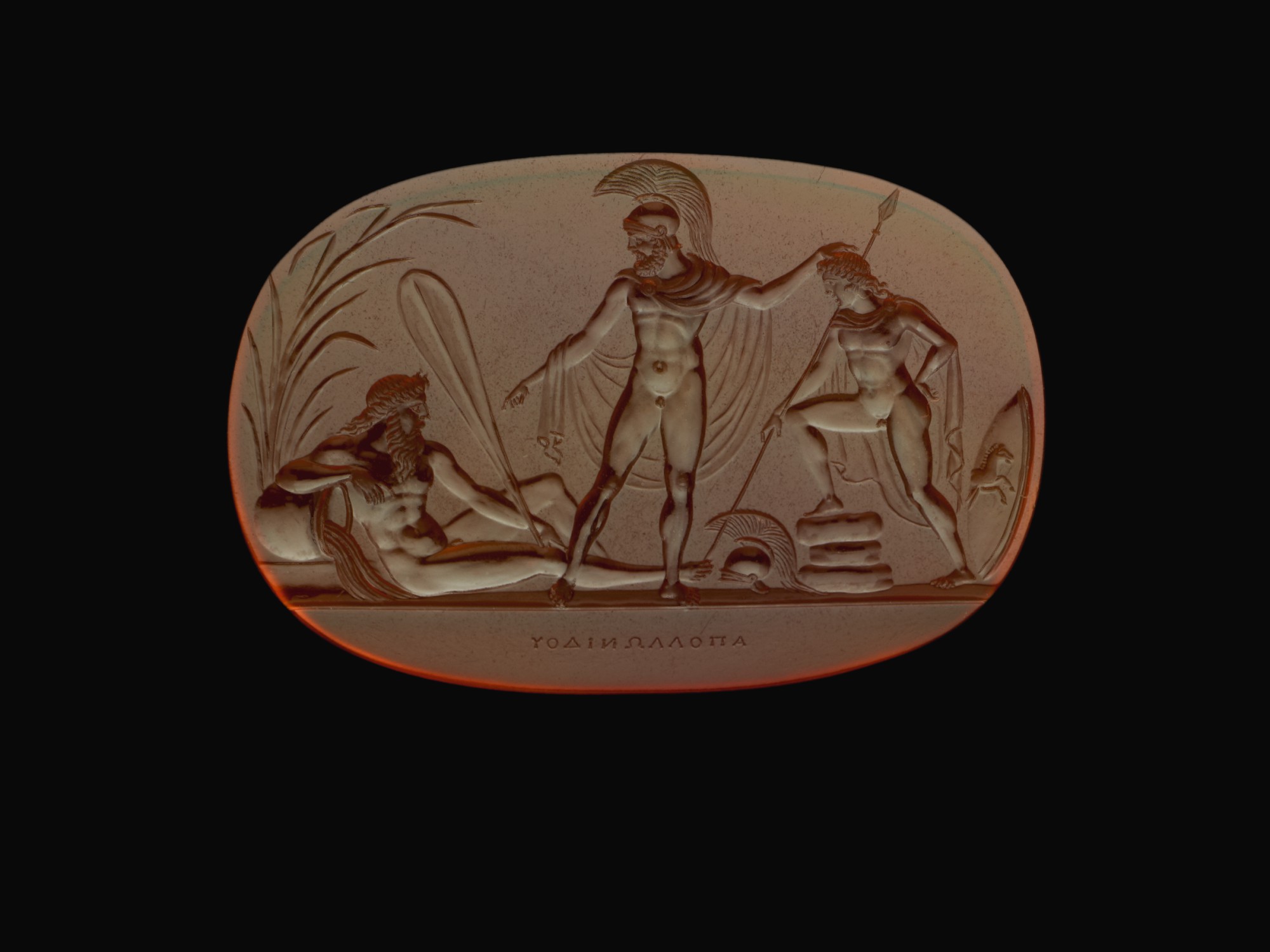 ITALIAN, EARLY 19TH CENTURY | INTAGLIO WITH PELEUS CONSECRATING THE ...