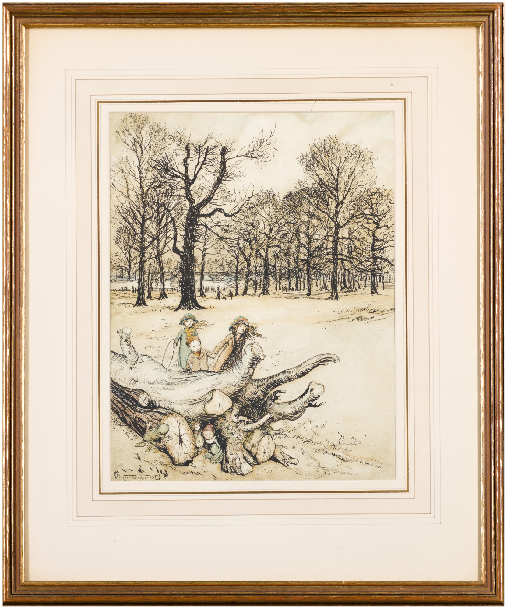 Arthur Rackham | Original illustration for Peter Pan in Kensington ...