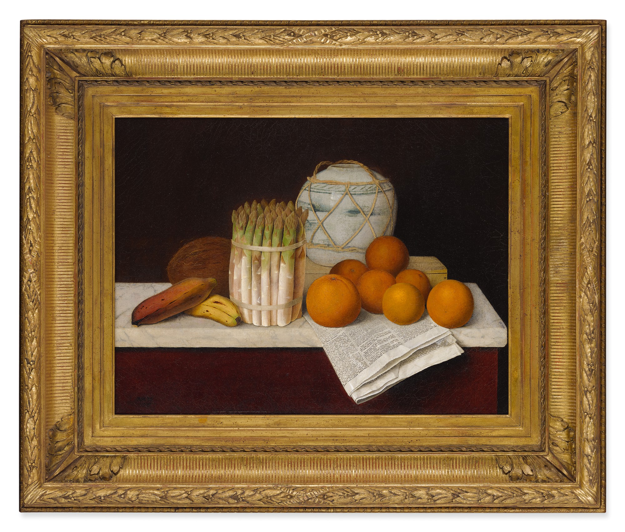 WILLIAM MICHAEL HARNETT | FRUIT AND ASPARAGUS | Food For Thought | 2020 ...