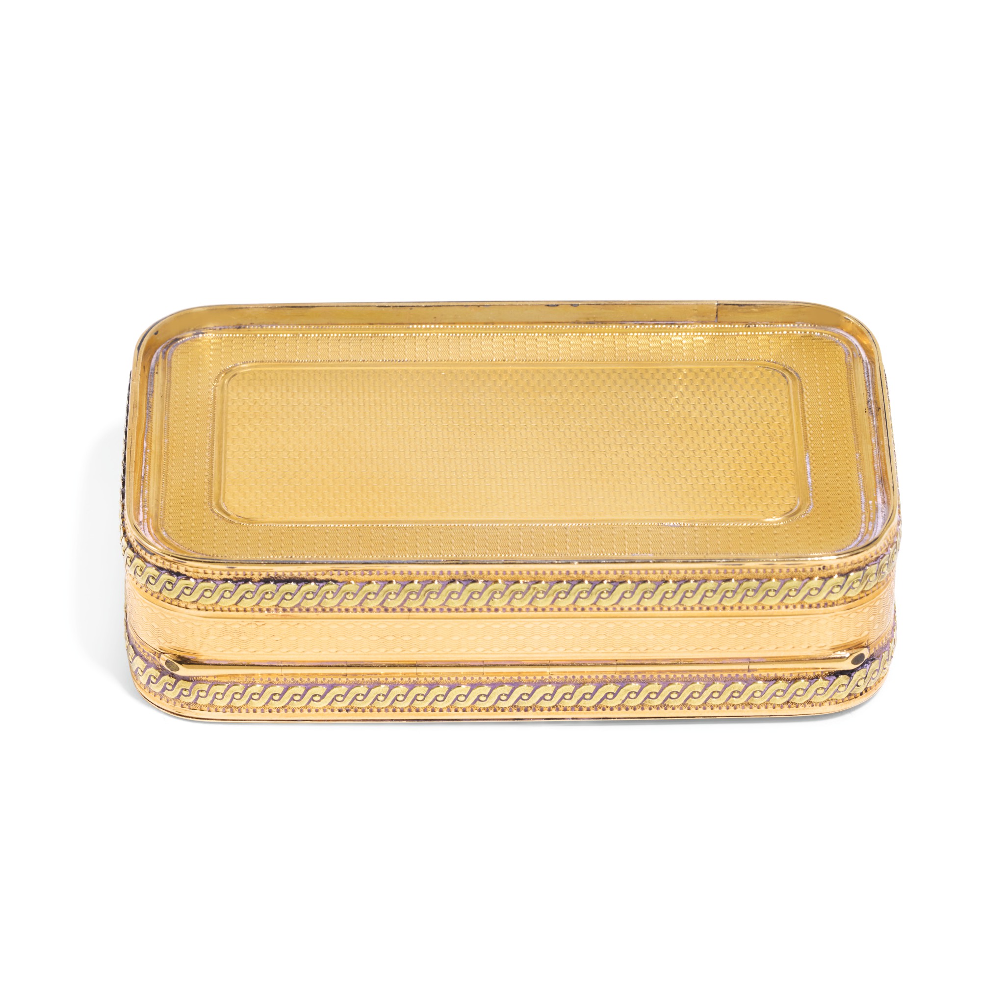 A two-colour gold royal presentation snuff box, English, circa 1810 ...