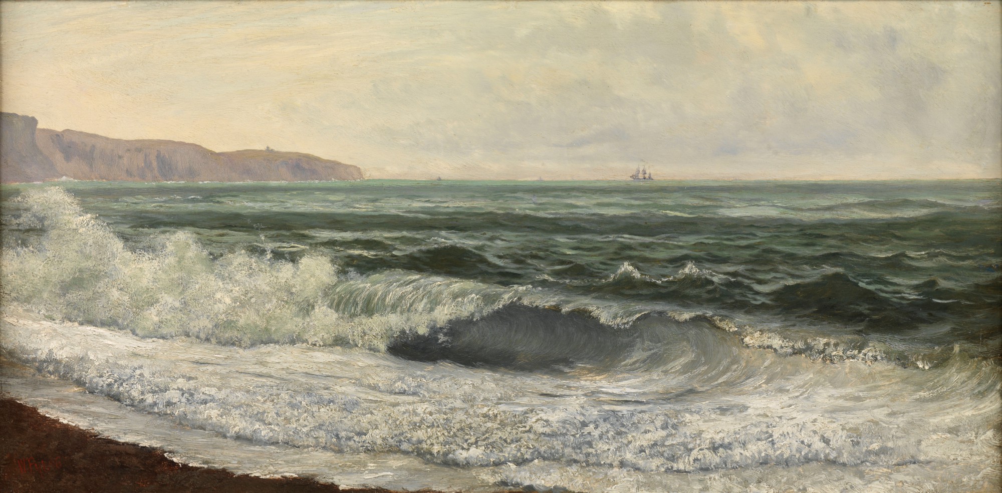WILLIAM PYE | ROUGH WEATHER, WEST BAY, DORSET | European Art: Paintings ...