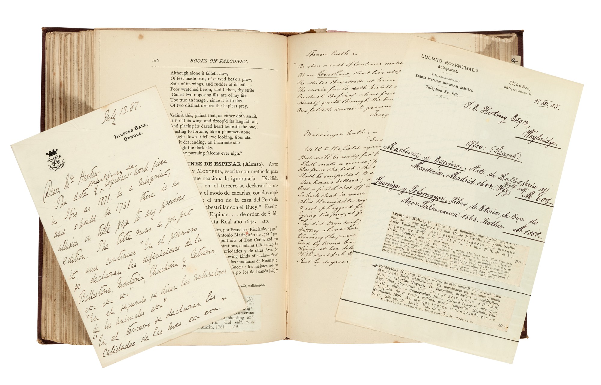 James Edmund Harting | Bibliotheca accipitraria, 1891, the author's ...