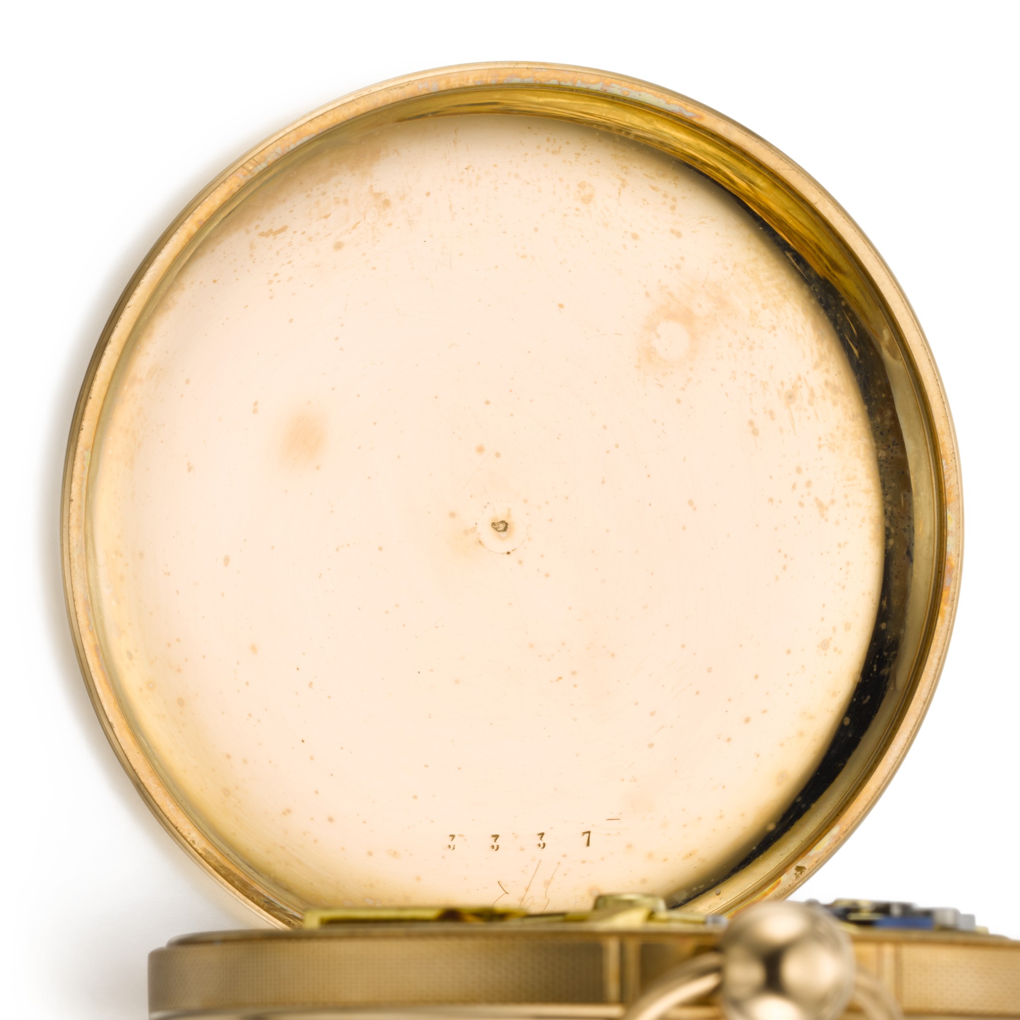 BREGUET ET FILS [ 寶璣] | A LARGE GOLD RUBY CYLINDER SINGLE HANDED WATCH ...