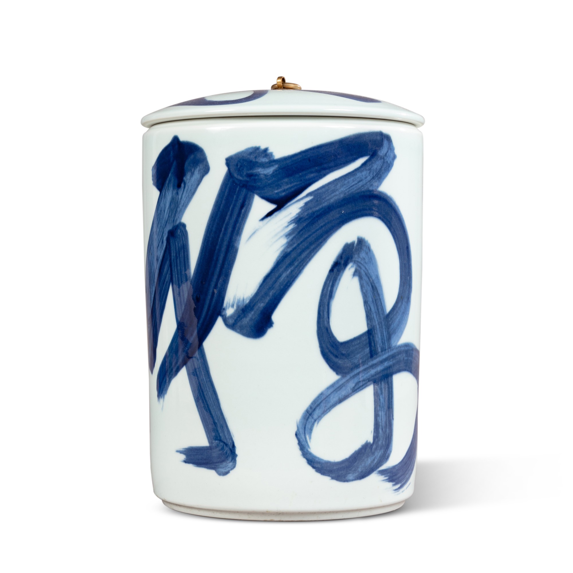 Kong Yi Fa Shi A Group of Seven Blue and White Jars and Covers ...