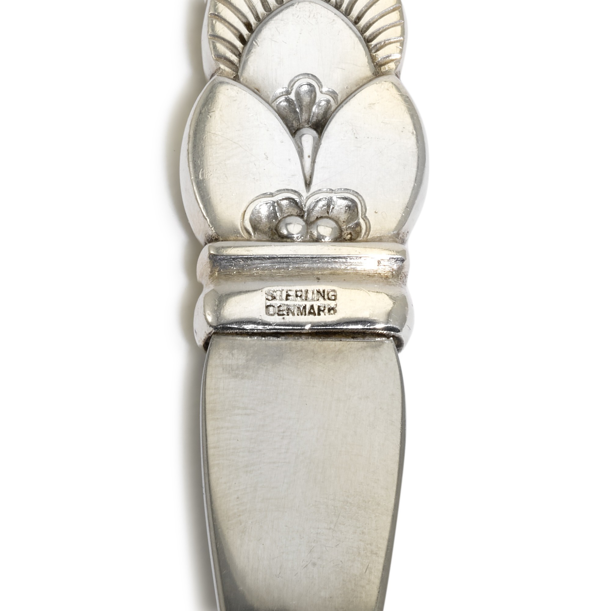 An extensive Georg Jensen silver Cactus Pattern cutlery service ...