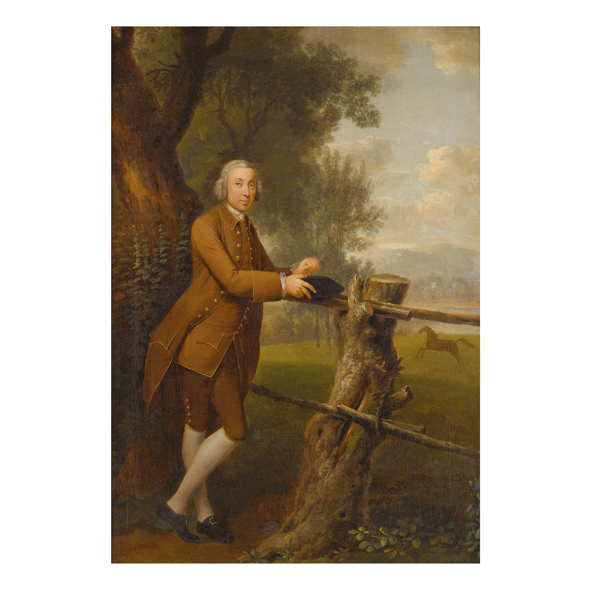 ARTHUR DEVIS | PORTRAIT OF A GENTLEMAN IN A BROWN SUIT, FULL-LENGTH ...