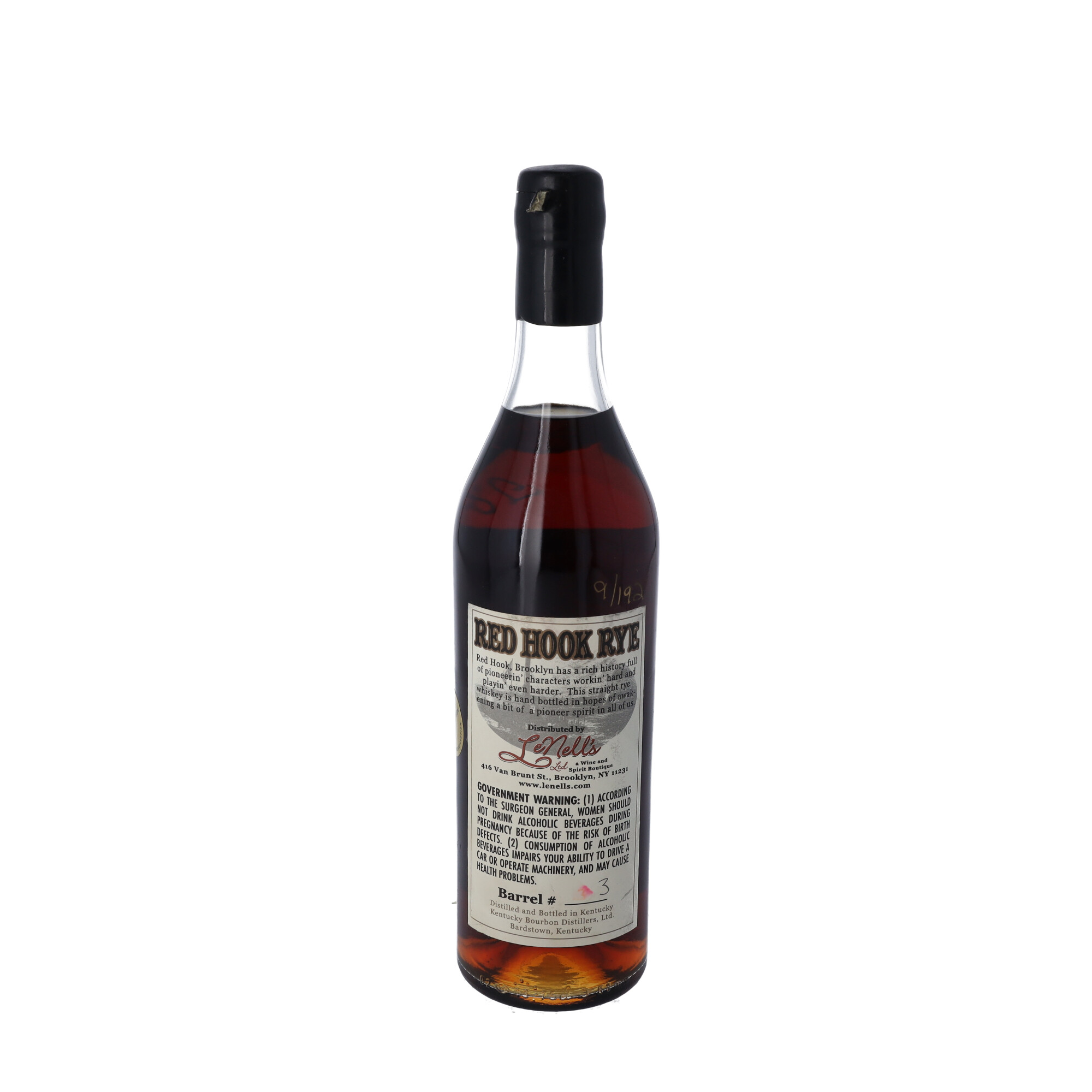 LeNell Red Hook Rye 23 Year Old Barrel #3 68.8 abv NV (1 BT75) | Rare ...