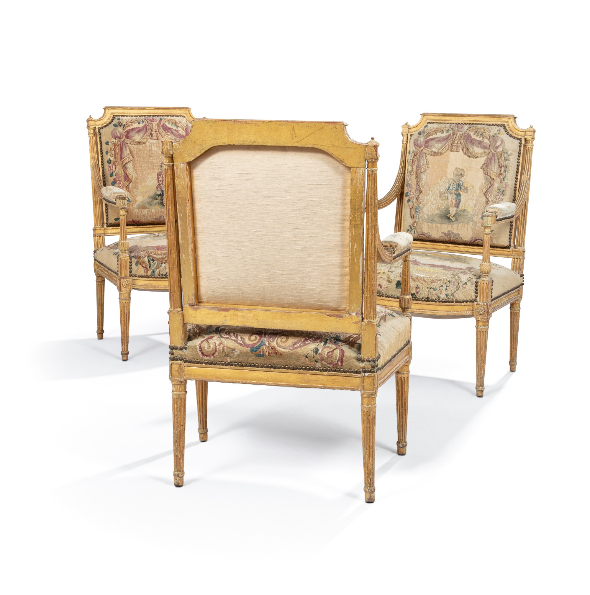 A giltwood seat furniture, Louis XVI, circa 1780 | Mobilier de salon en ...