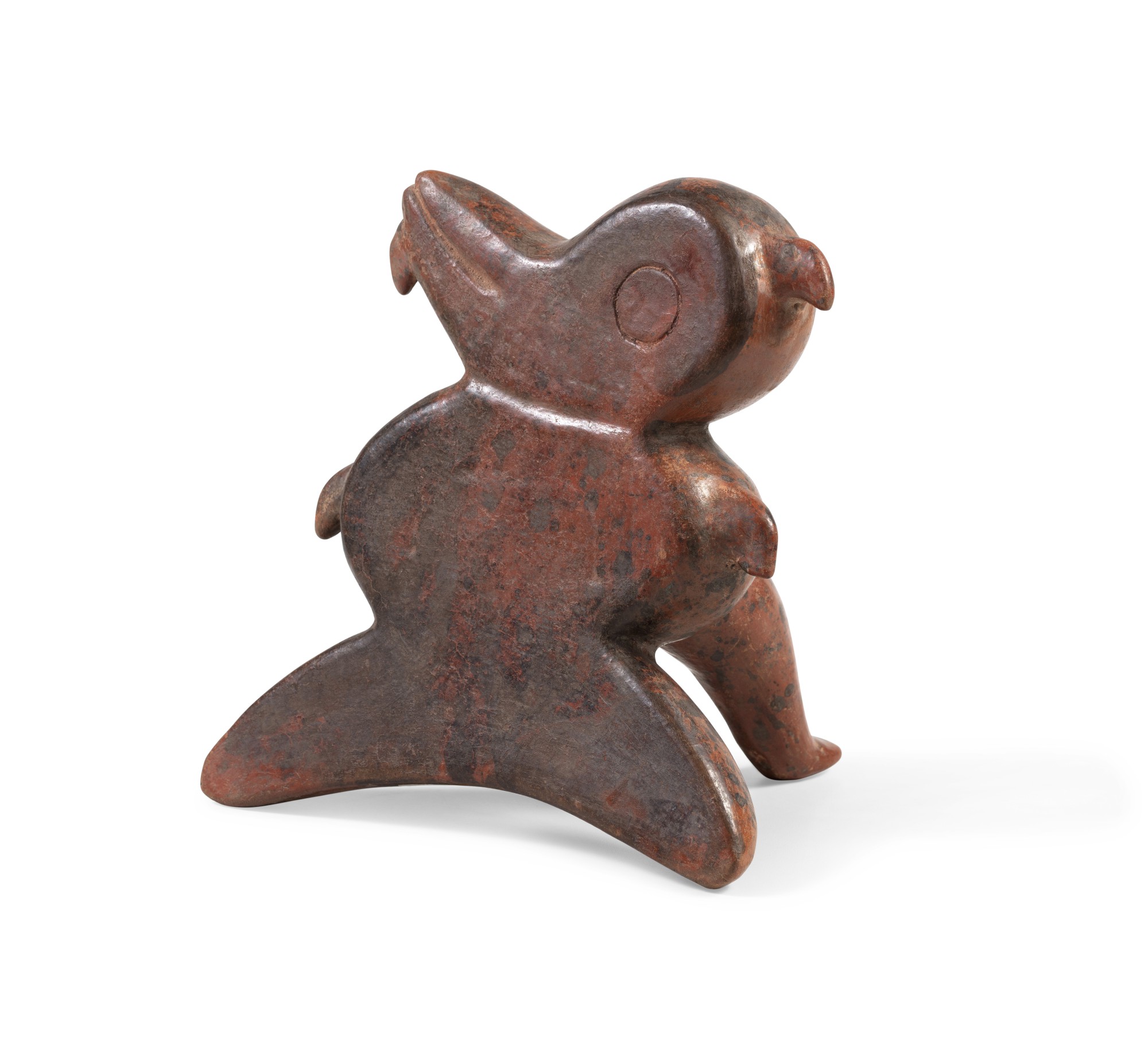 Reclinatorio figurant un oiseau, Colima, Mexique, Protoclassique, 100 ...