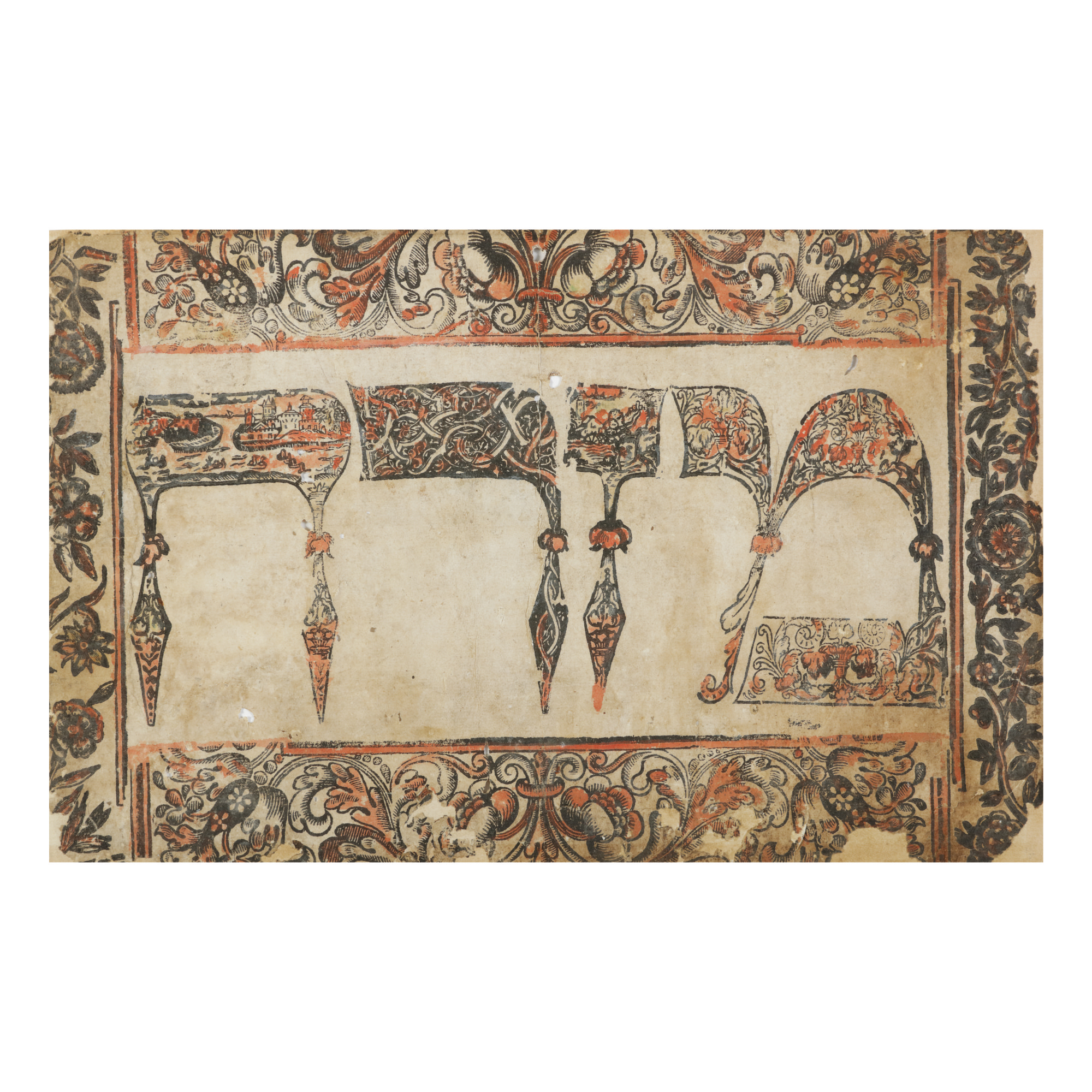 AN EXCEEDINGLY RARE PRINTED MIZRAH, [MANTUA: 17TH CENTURY] | Important ...