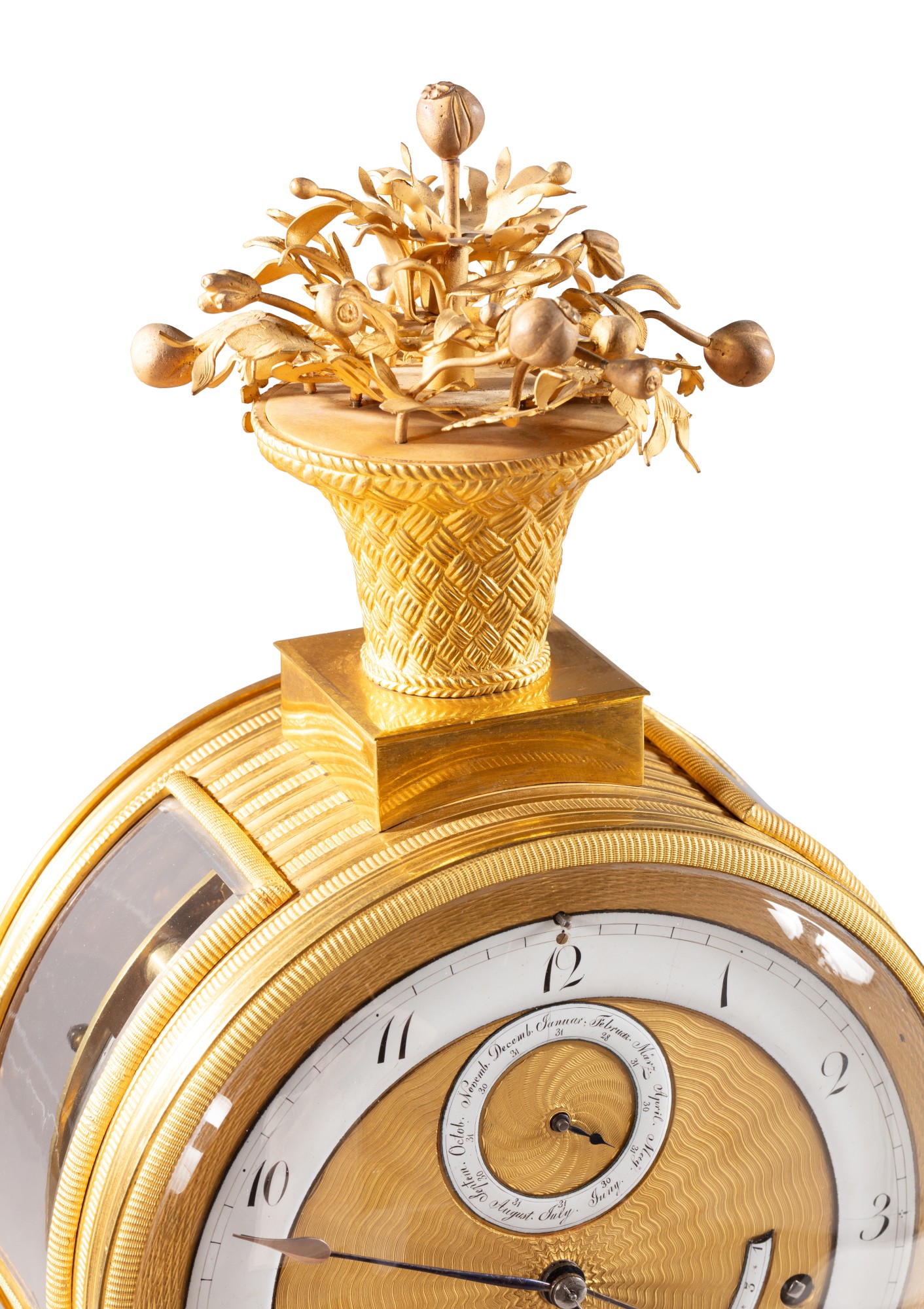 An Austrian gilt-bronze mantel clock by Carl Wurm, early 19th century ...