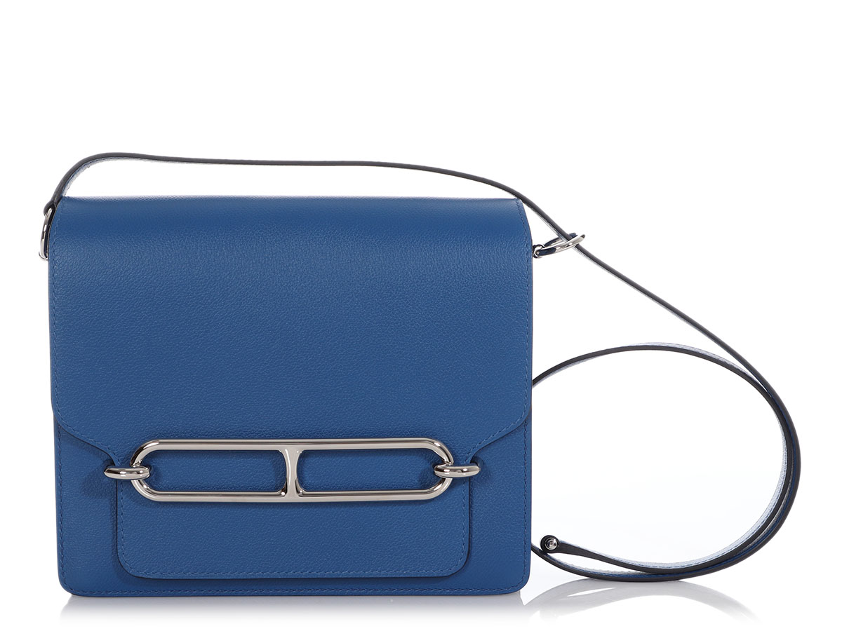 Hermès Deep Blue Allegretto Calfskin Roulis 23 Palladium Hardware, 2021 ...