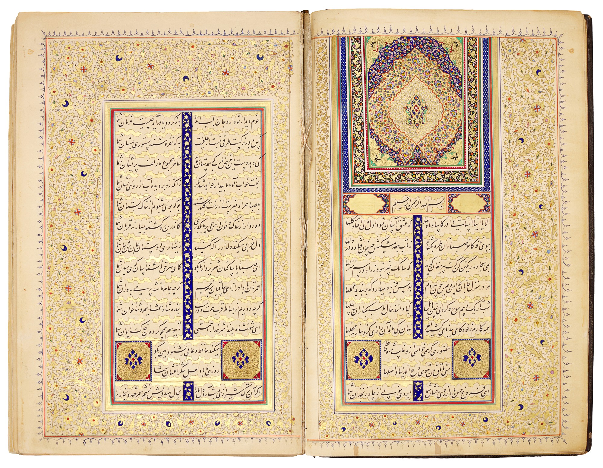 Hafiz (d.1390), Diwan, commissioned by Muhammad Ja’far Khan, copied by ...