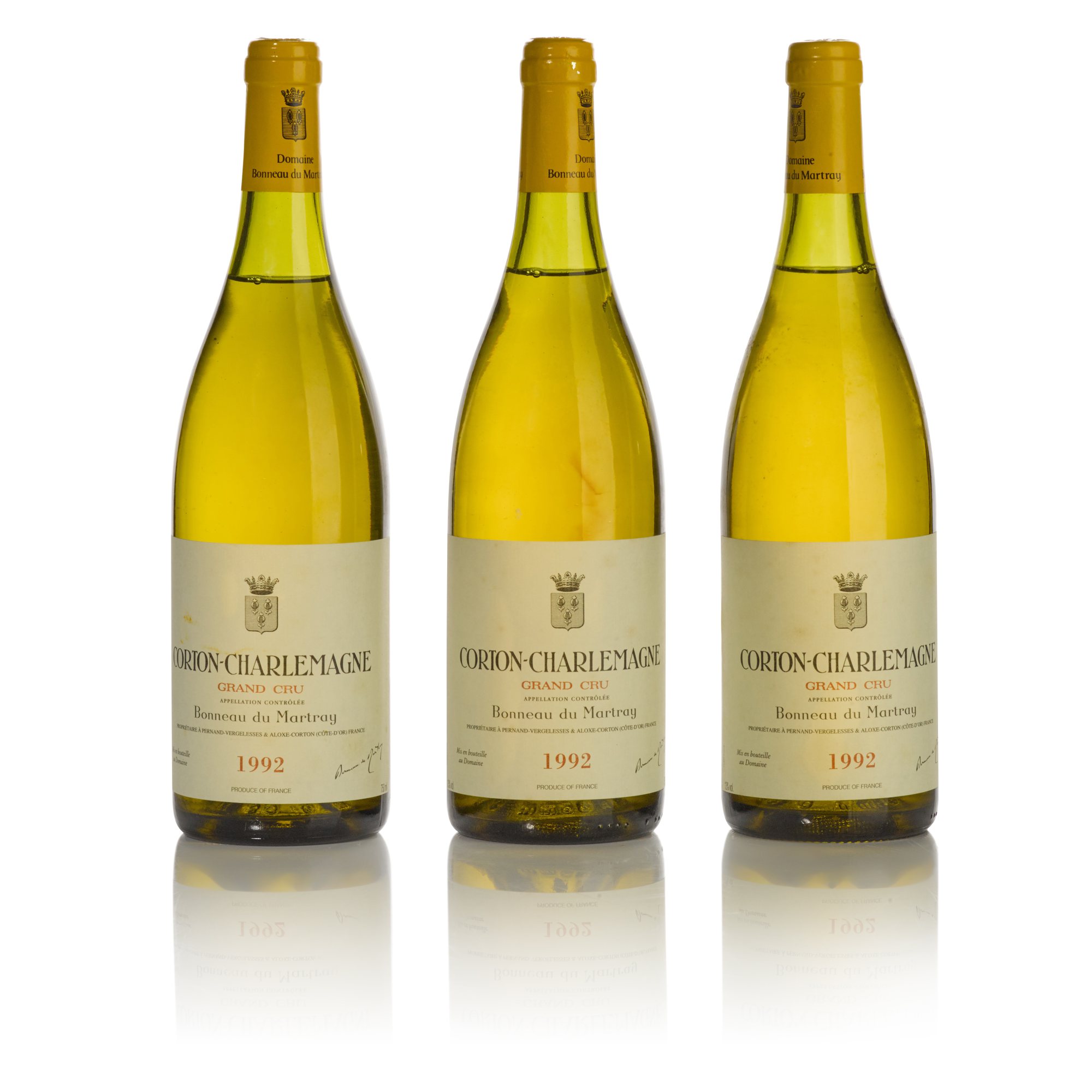 Corton Charlemagne 1992 Bonneau du Martray (9 BT) | The Adrian Bowden ...