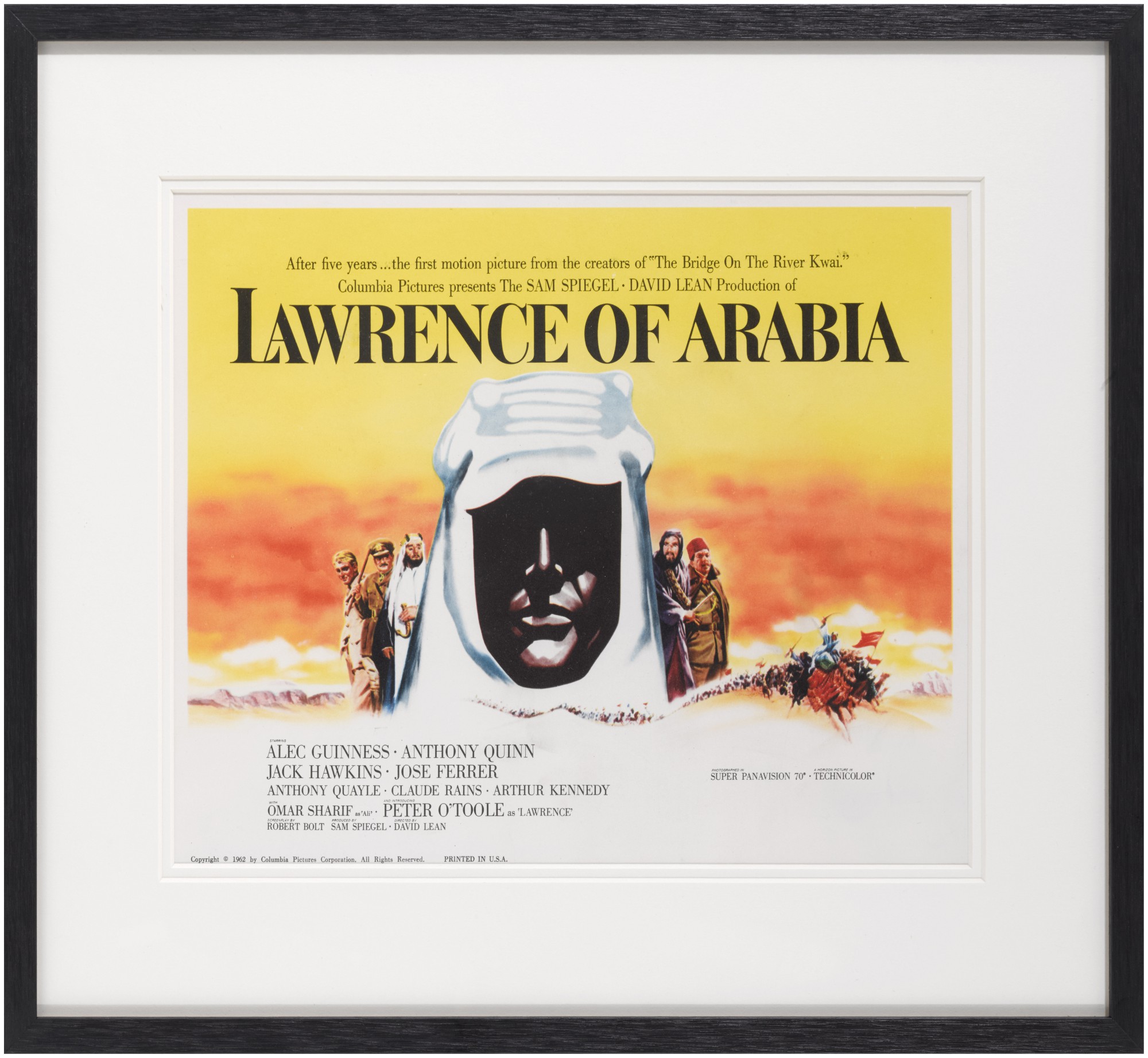 Lawrence of Arabia (1962), title card, US | Original Film Posters ...
