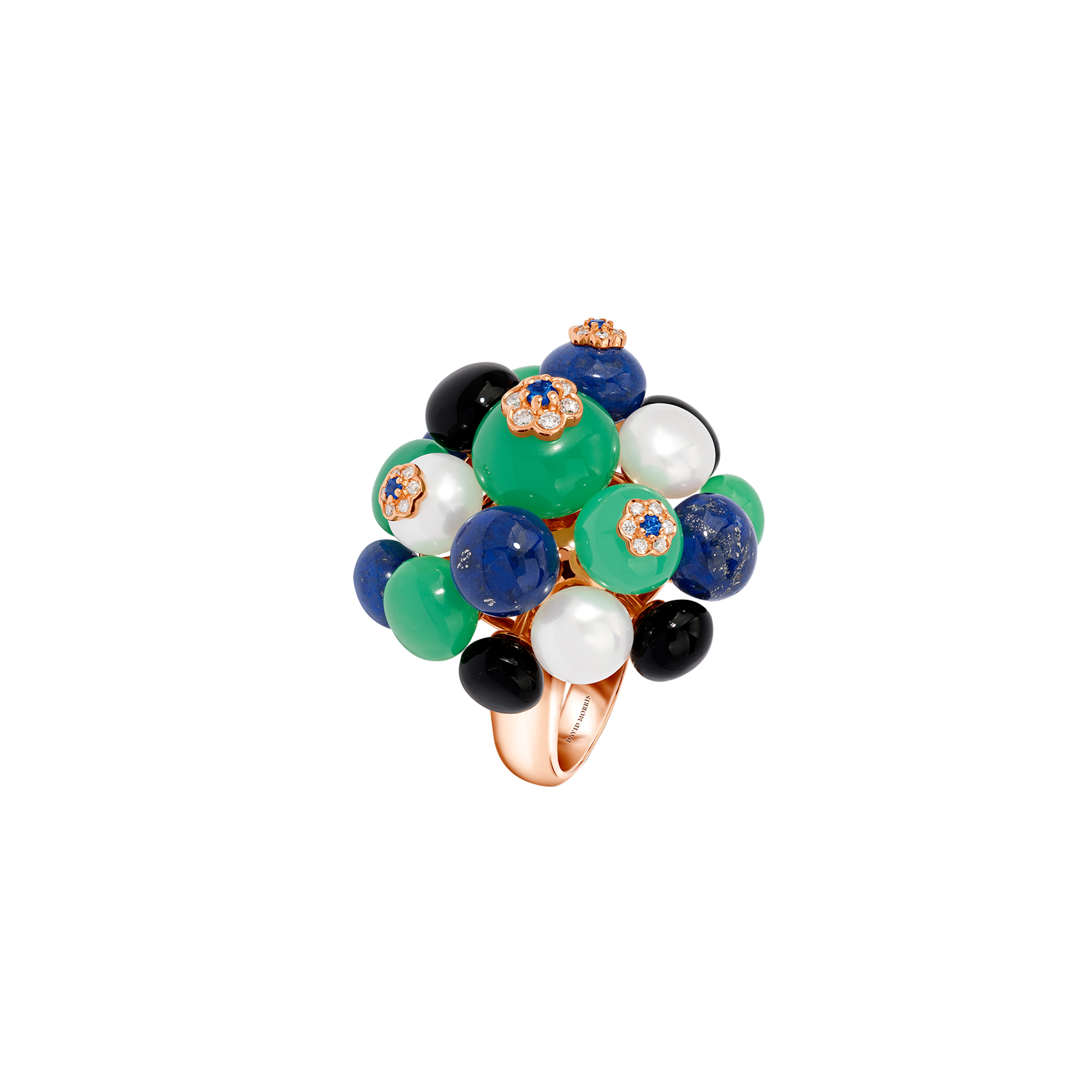 David Morris Rose Gold, Cultured Pearl, Gemset And Diamond Forest Berry ...