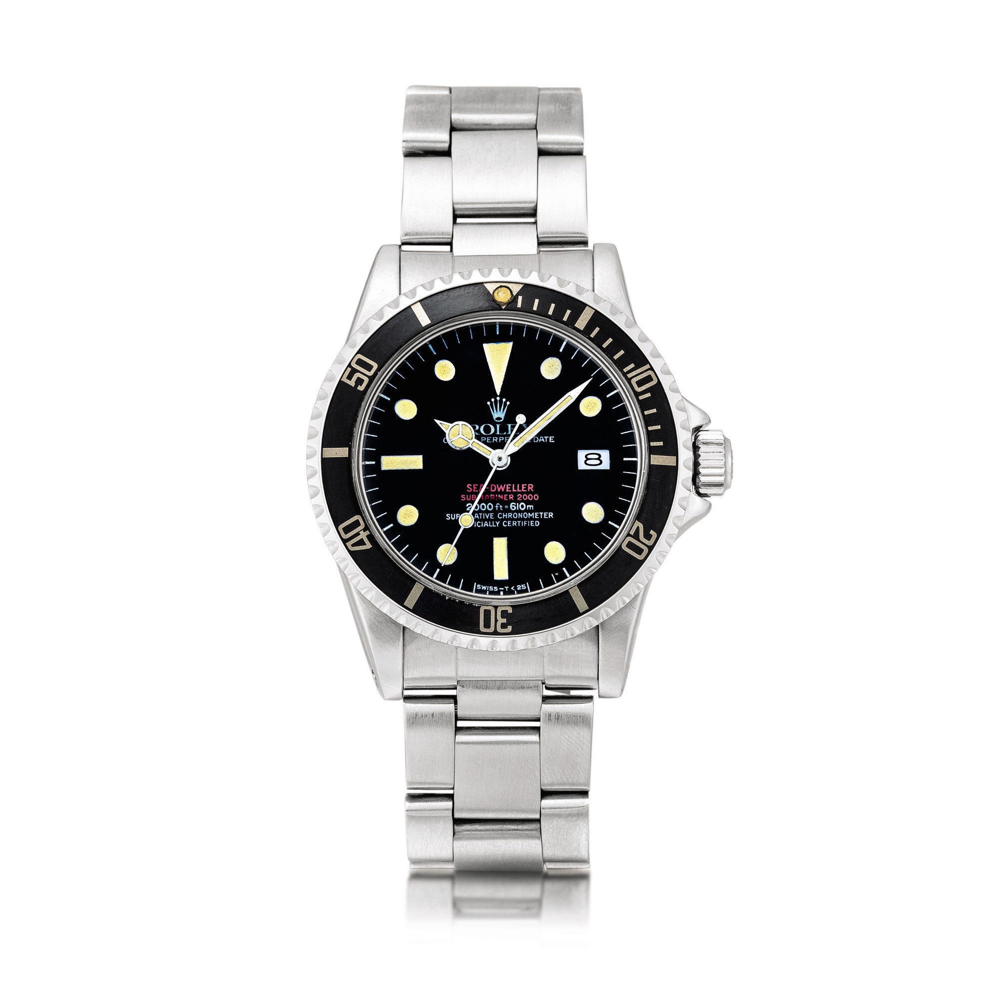 Rolex | "Double Red" Sea-Dweller, Reference 1665, A stainless steel ...