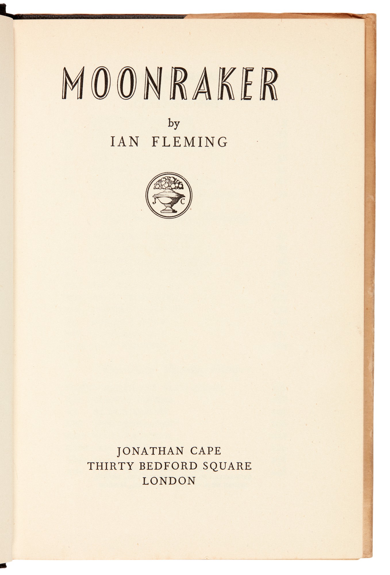FLEMING | Moonraker, 1955, first edition | James Bond: A Collection of Books and Manuscripts ...