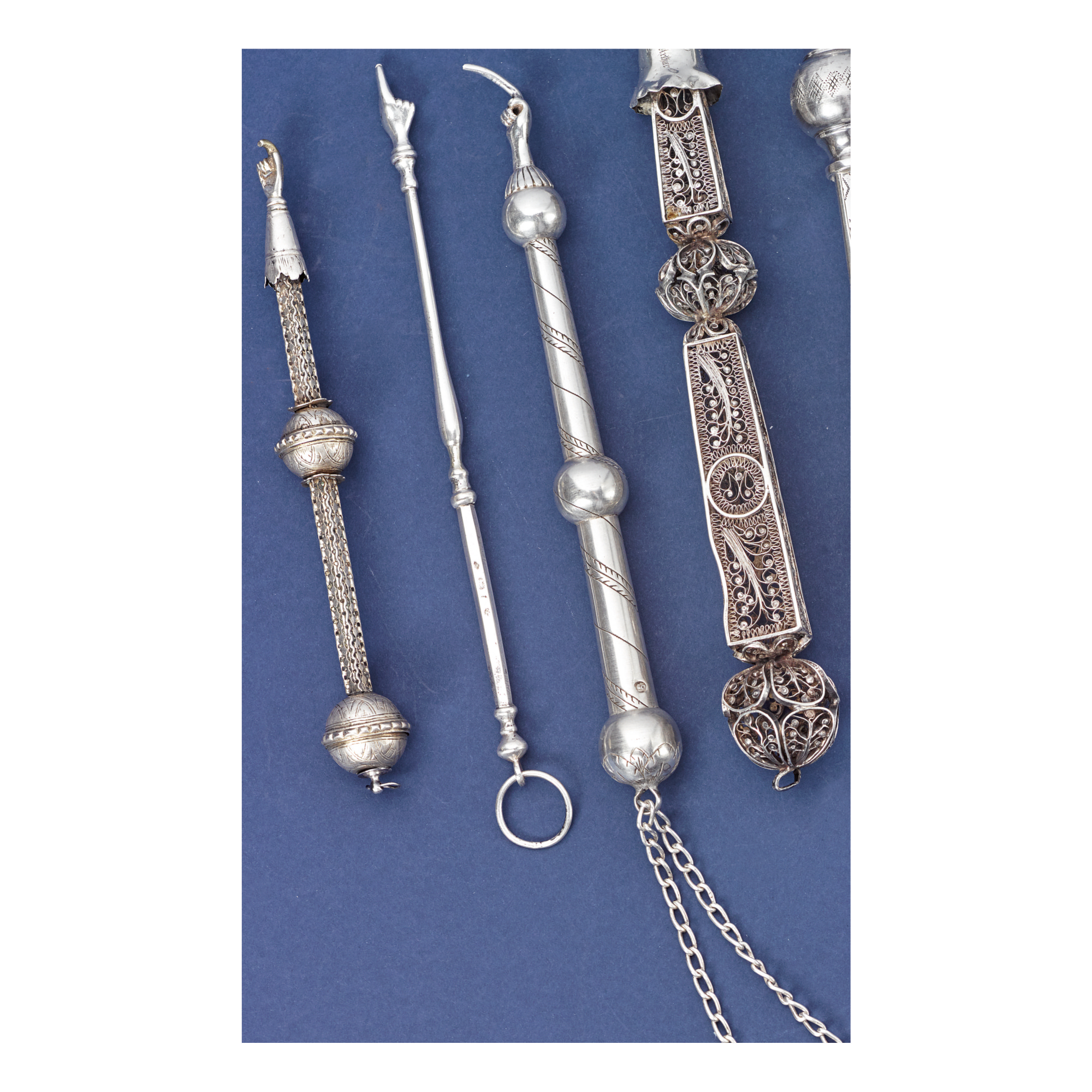THREE CONTINENTAL SILVER TORAH POINTERS | Important Judaica | 2019 ...