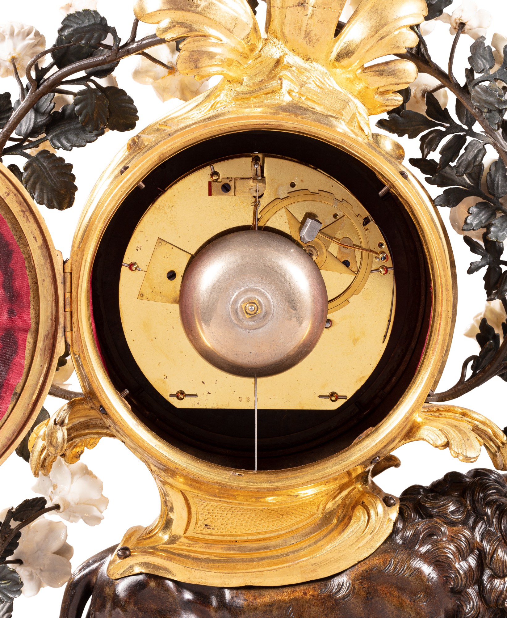 An important Louis XV clock au lion, circa 1750, the model attributed ...