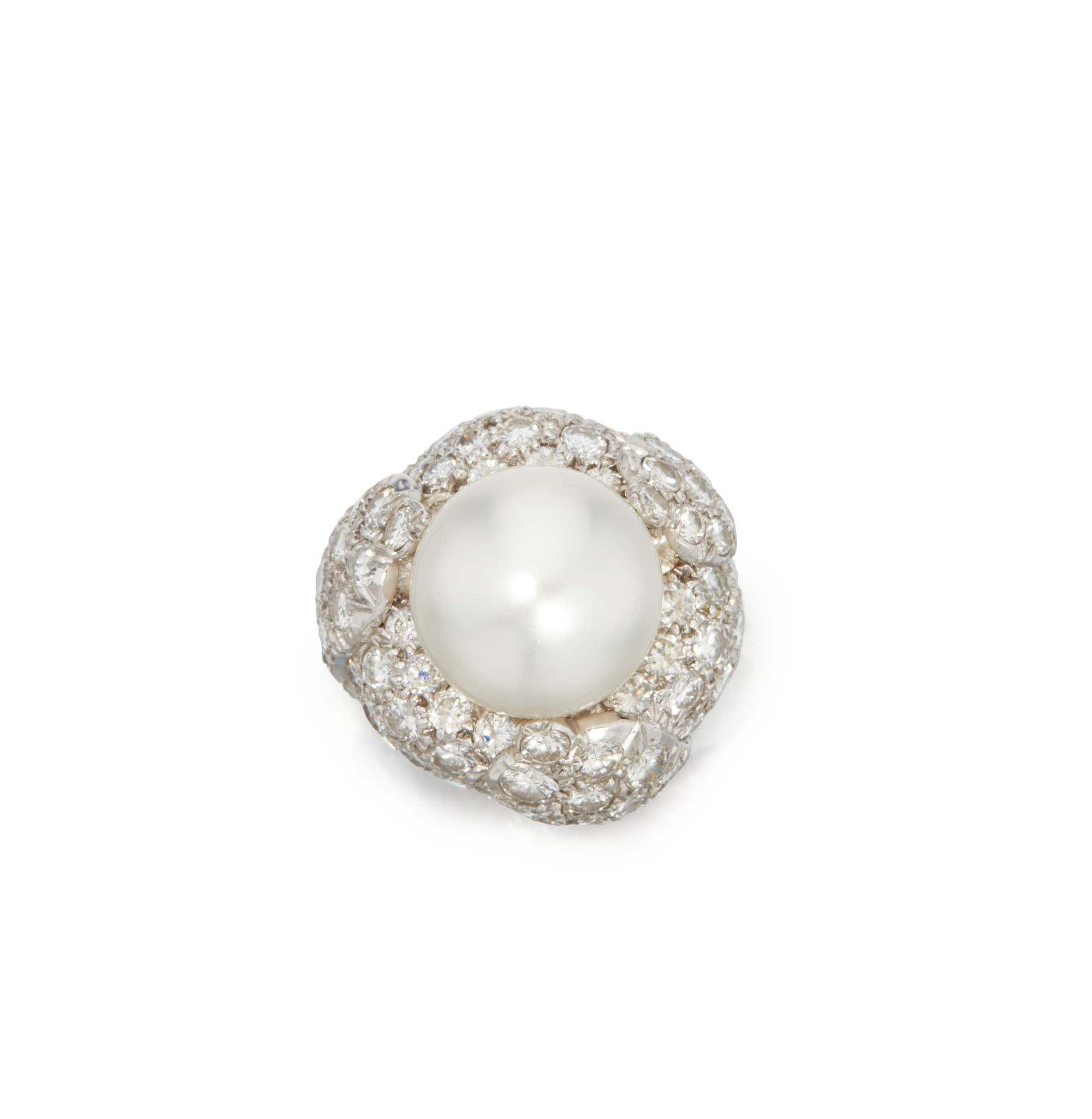 CULTURED PEARL AND DIAMOND RING, DAVID WEBB | Jewels Online | Jewellery ...