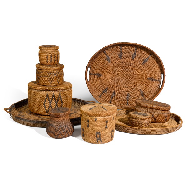 Zambia, 20th century | Lozi baskets and trays | Worlds within Worlds ...