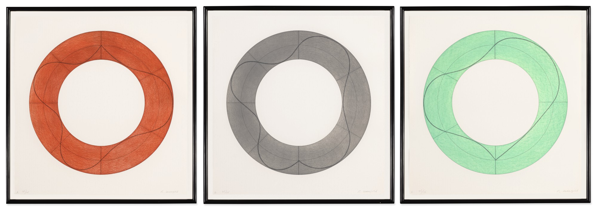 ROBERT MANGOLD | RING IMAGE A, B, C | Important Prints & Multiples Day ...