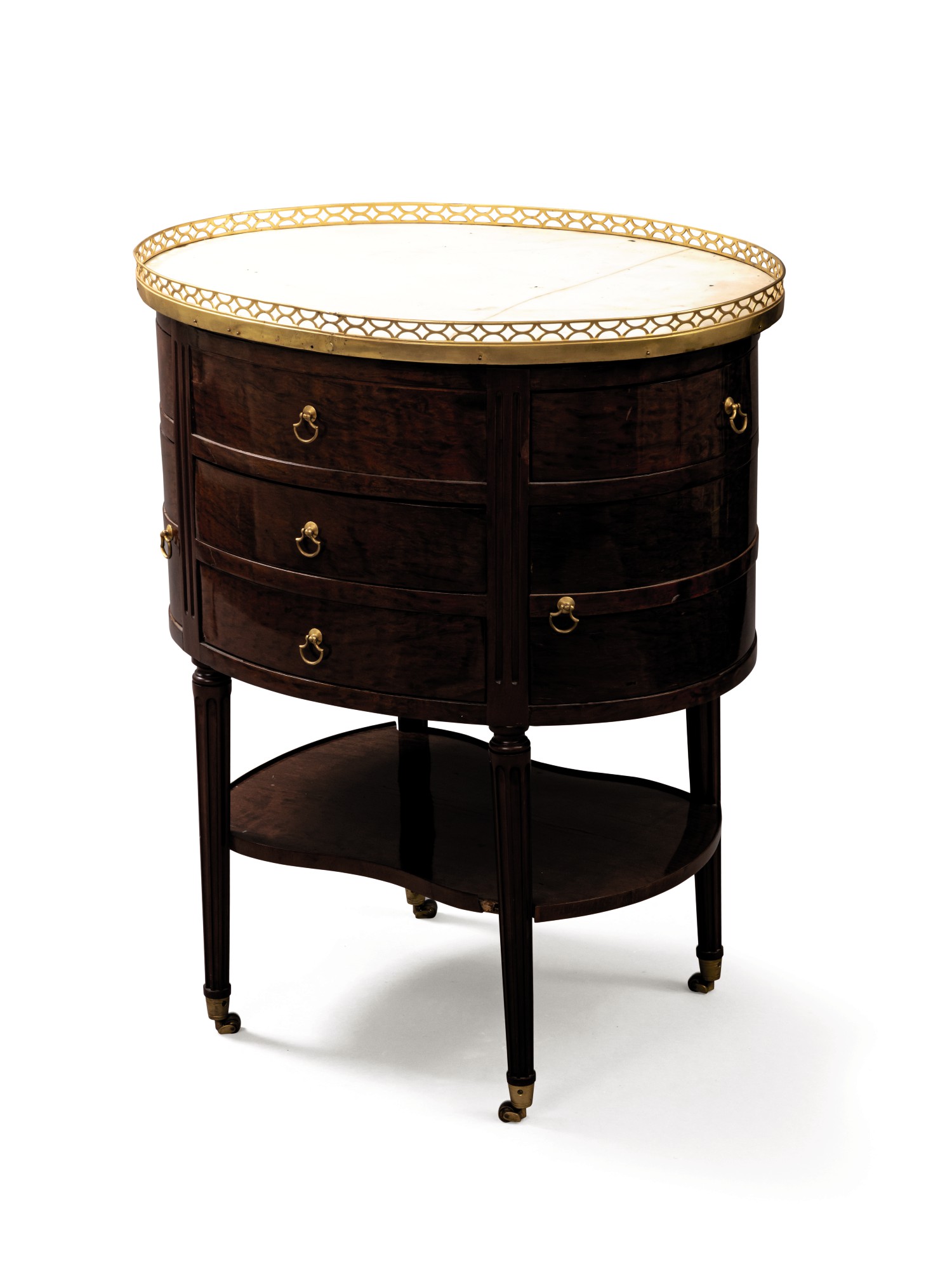 A mahogany and gilt-bronze mounted writing table, Louis XVI, circa 1780 ...